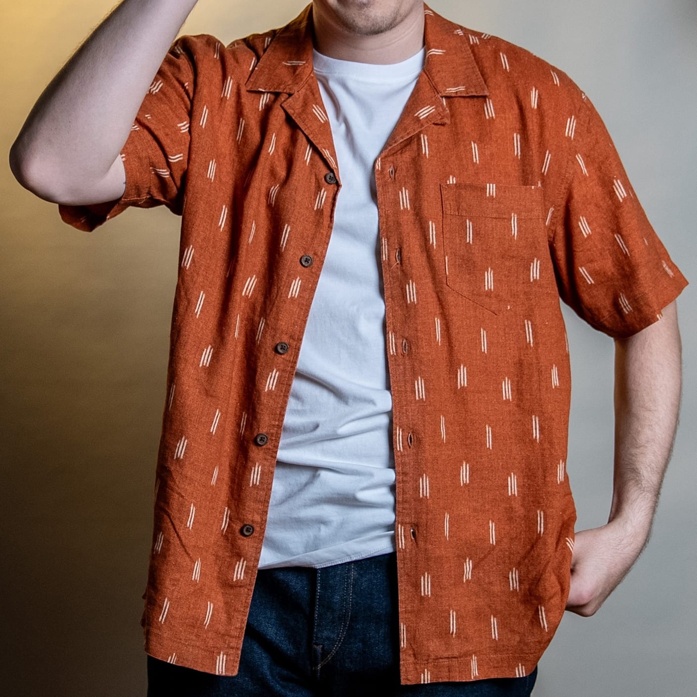 button down collar unbuttoned