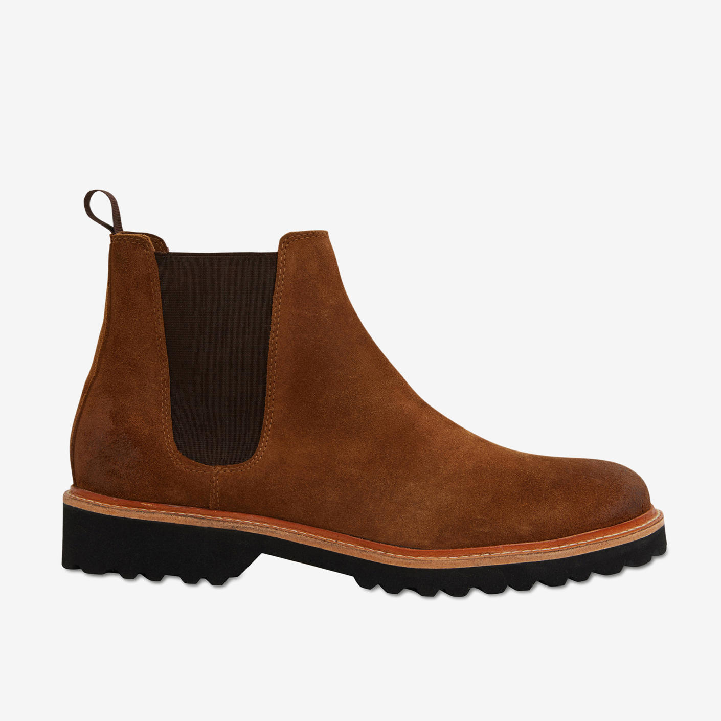 Urge Cortez Chelsea Boot, Cognac Suede | Bespoke Post