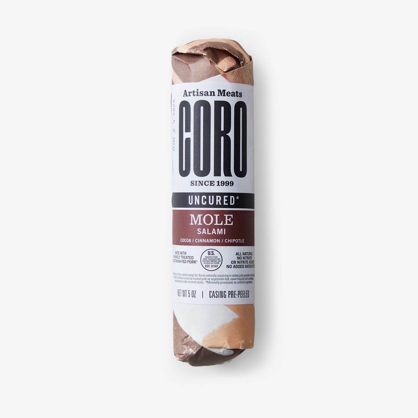 Coro Foods Mole Salami 5oz Piccolo | Bespoke Post