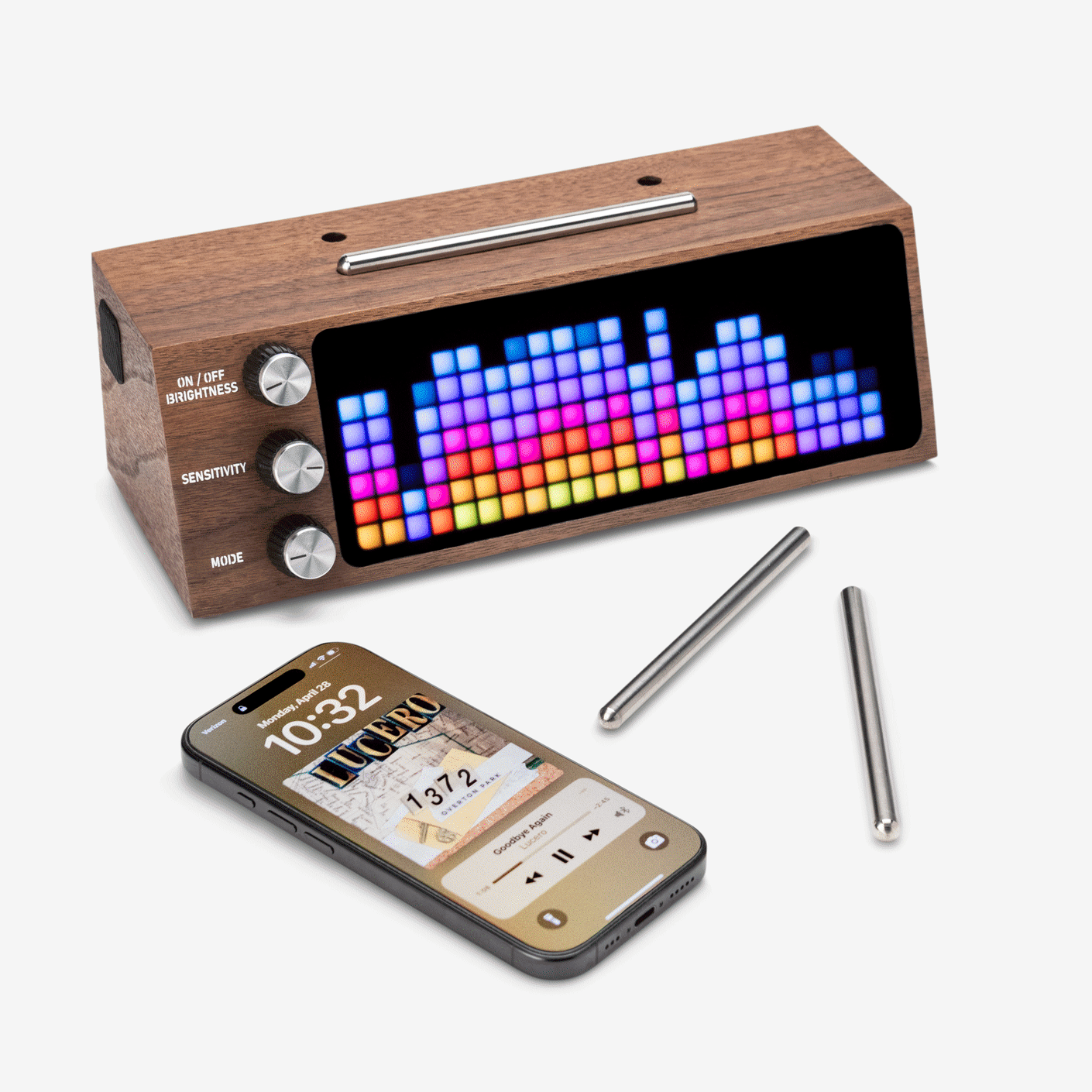 PETRU LED Audio Visualizer & Record Stand | Bespoke Post