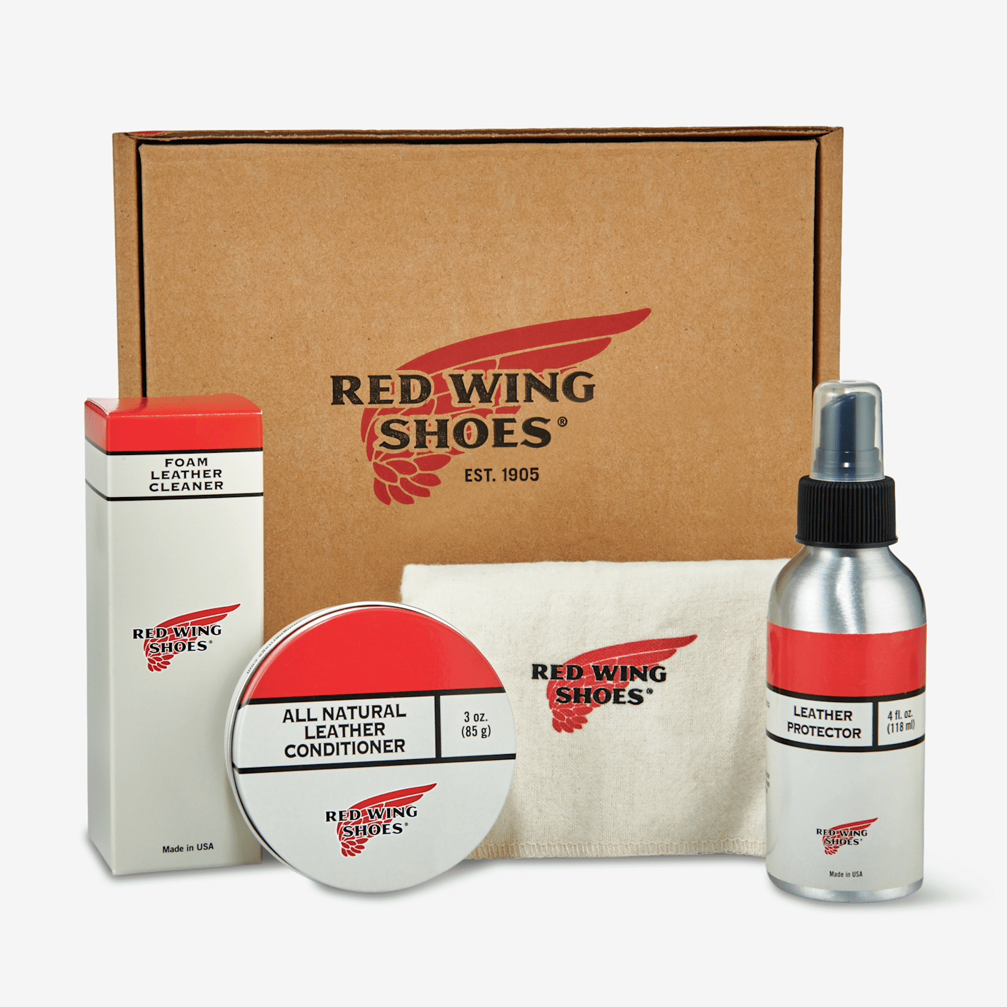 Red Wing Oil-Tanned Leather Care Kit – Multi | Bespoke Post