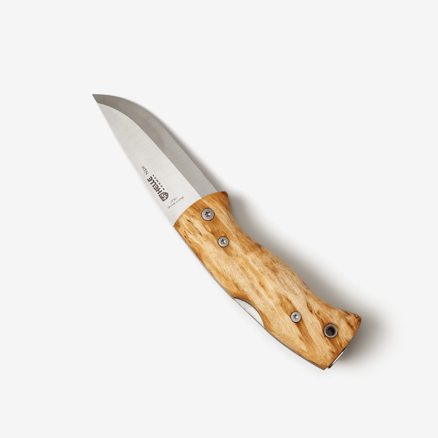 Helle Nipa Curly Birch Wood Folding Knife | Bespoke Post