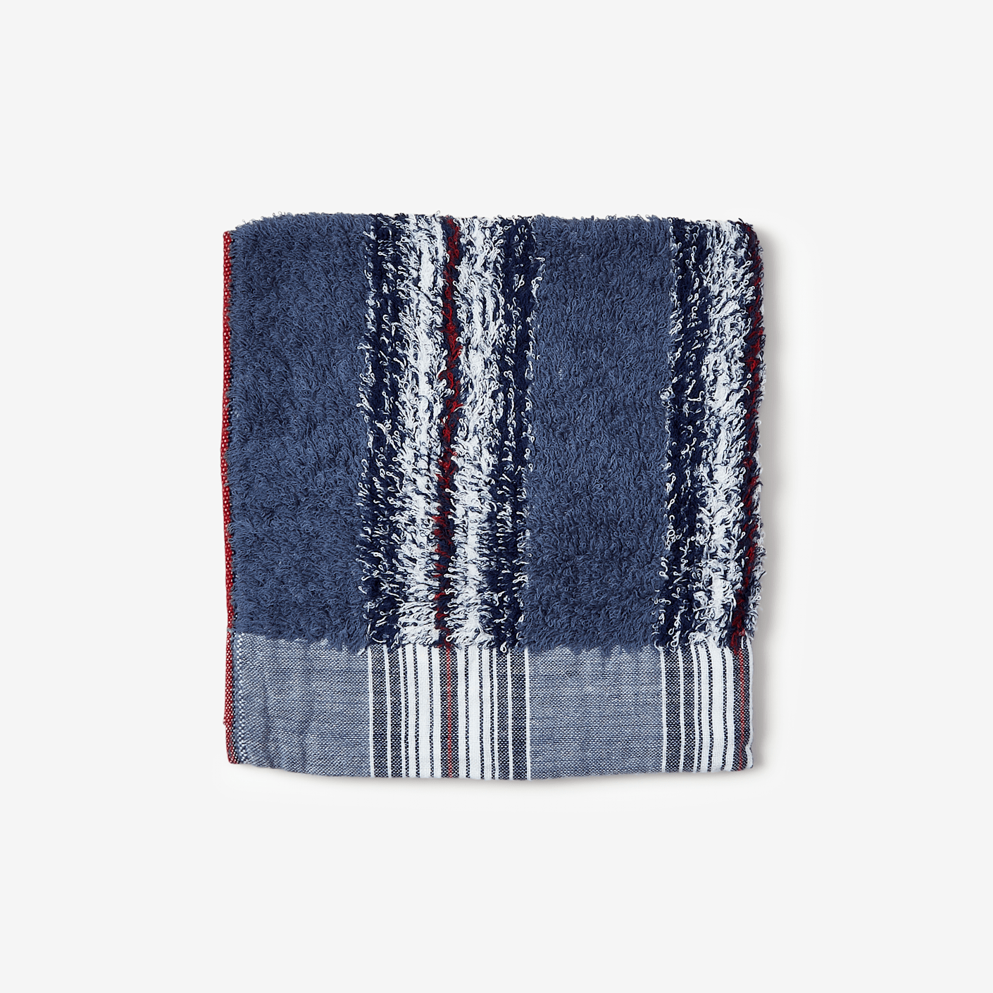 Morihata International Japanese Wash Cloth – Navy Stripe | Bespoke Post
