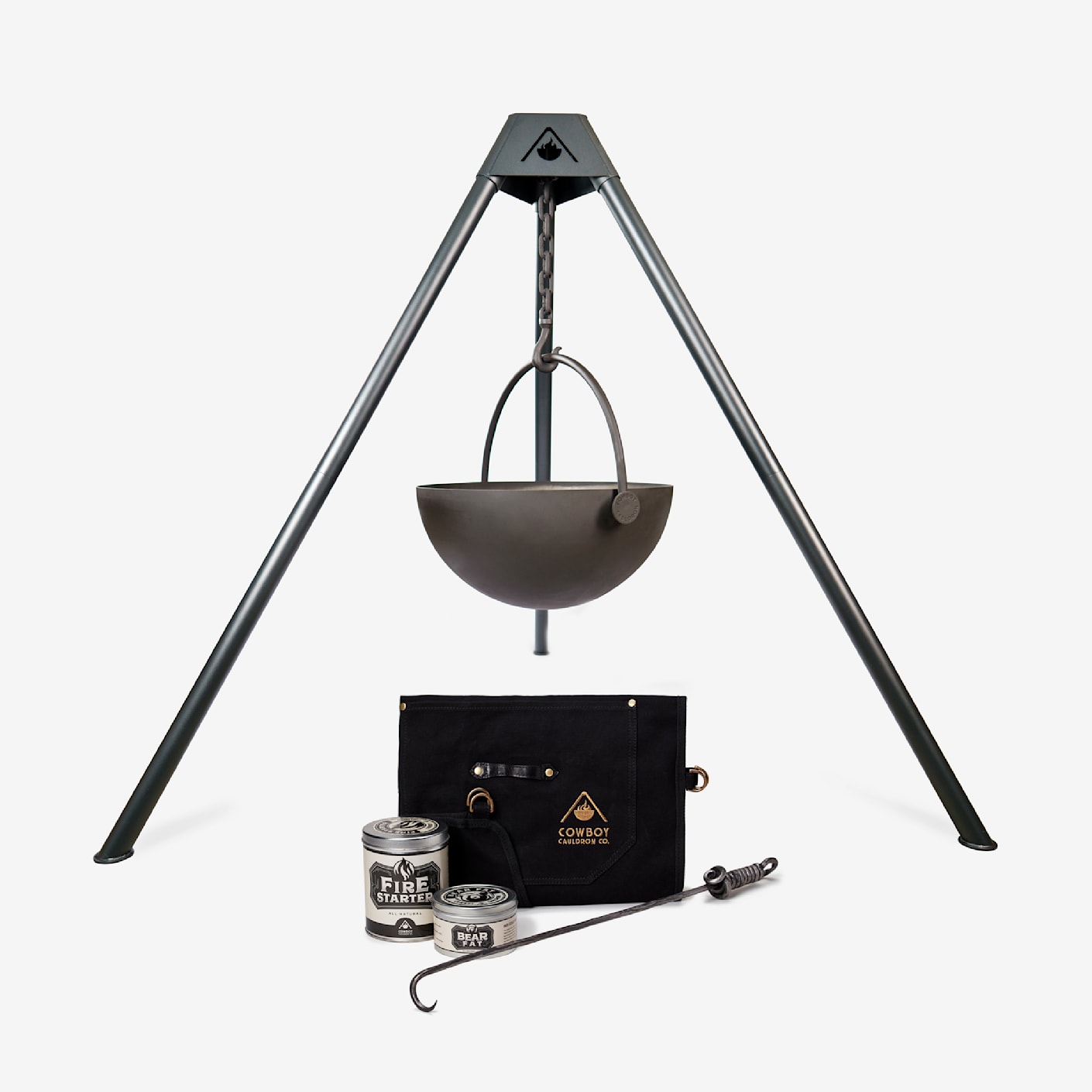 Cowboy Cauldron The Dude Fire Pit & Grill Essentials Bundle | Bespoke Post