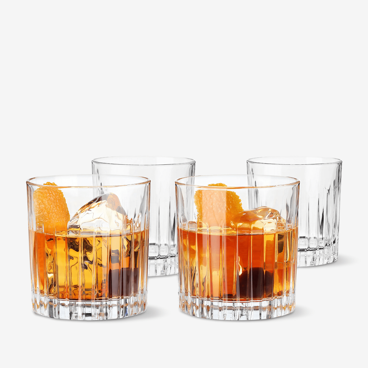Viski European Crystal DOF Glasses, Set of 4 | Bespoke Post