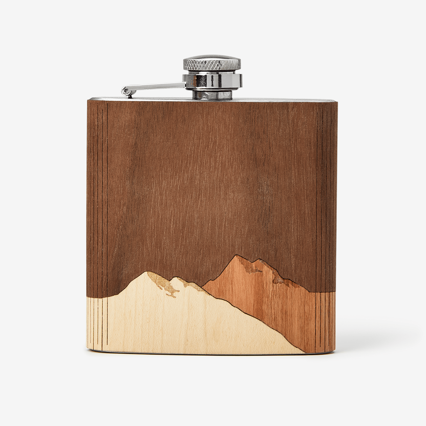 Autumn Woods Wooden Flask | Bespoke Post