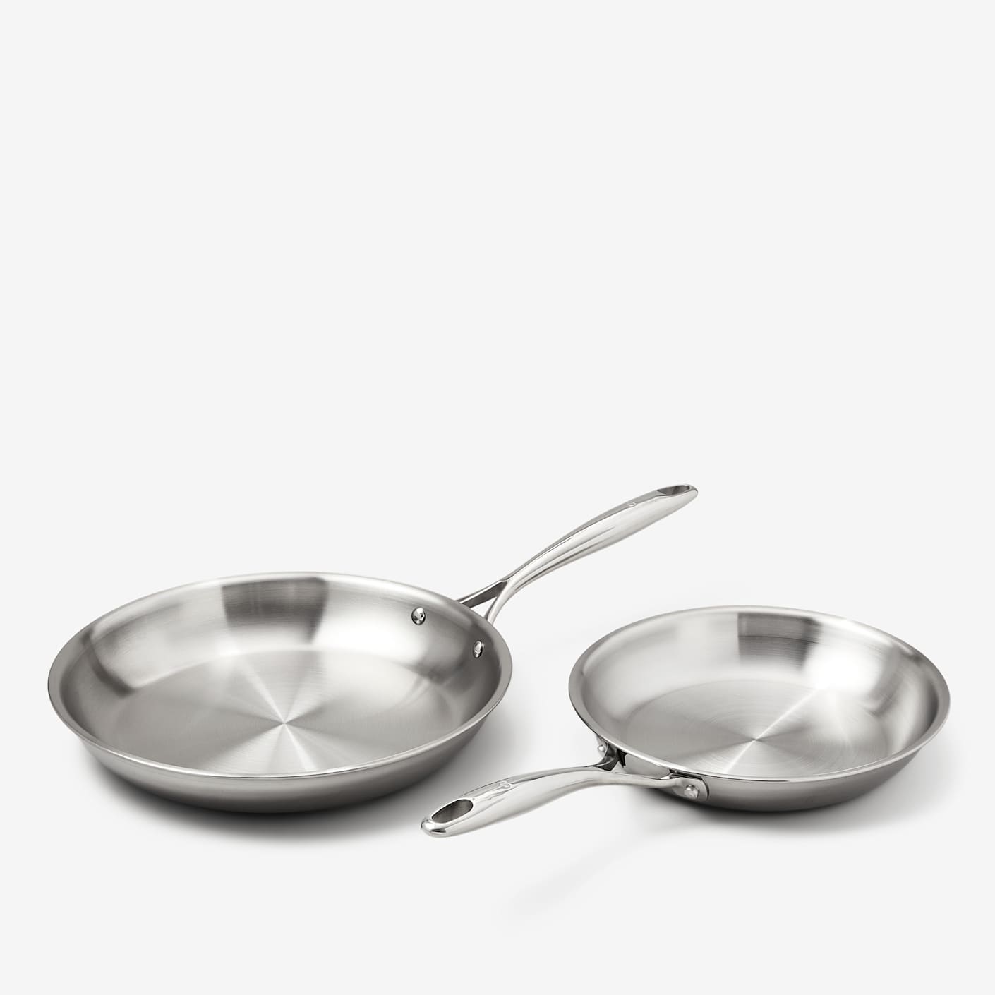 Sardel Stainless Steel Fry Pan Duo | Bespoke Post