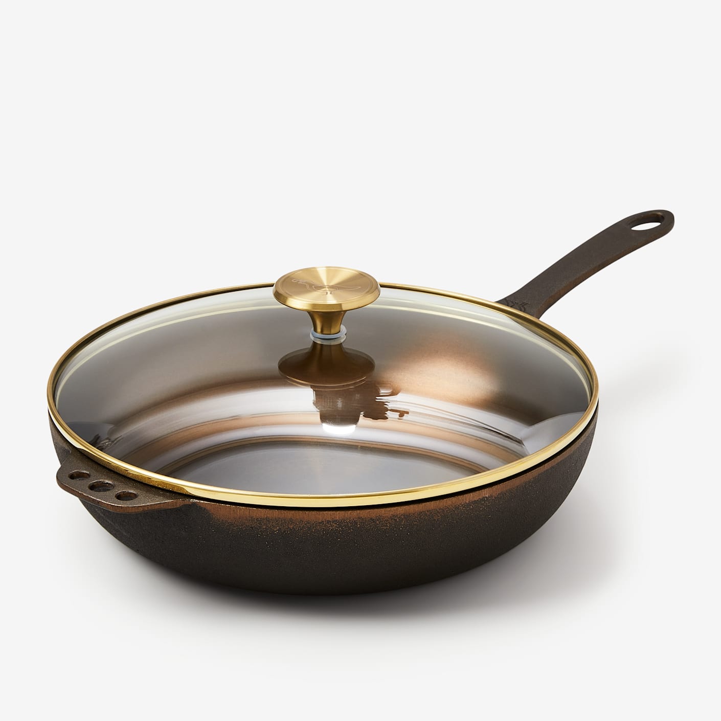 Smithey Ironware No. 11 Deep Skillet with Glass Lid | Bespoke Post
