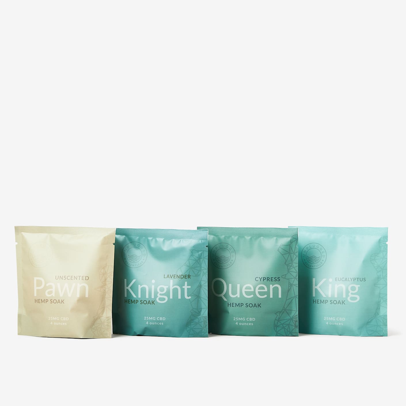 Unplugged Essentials CBD Bath Soak Packets – Set of 4 | Bespoke Post