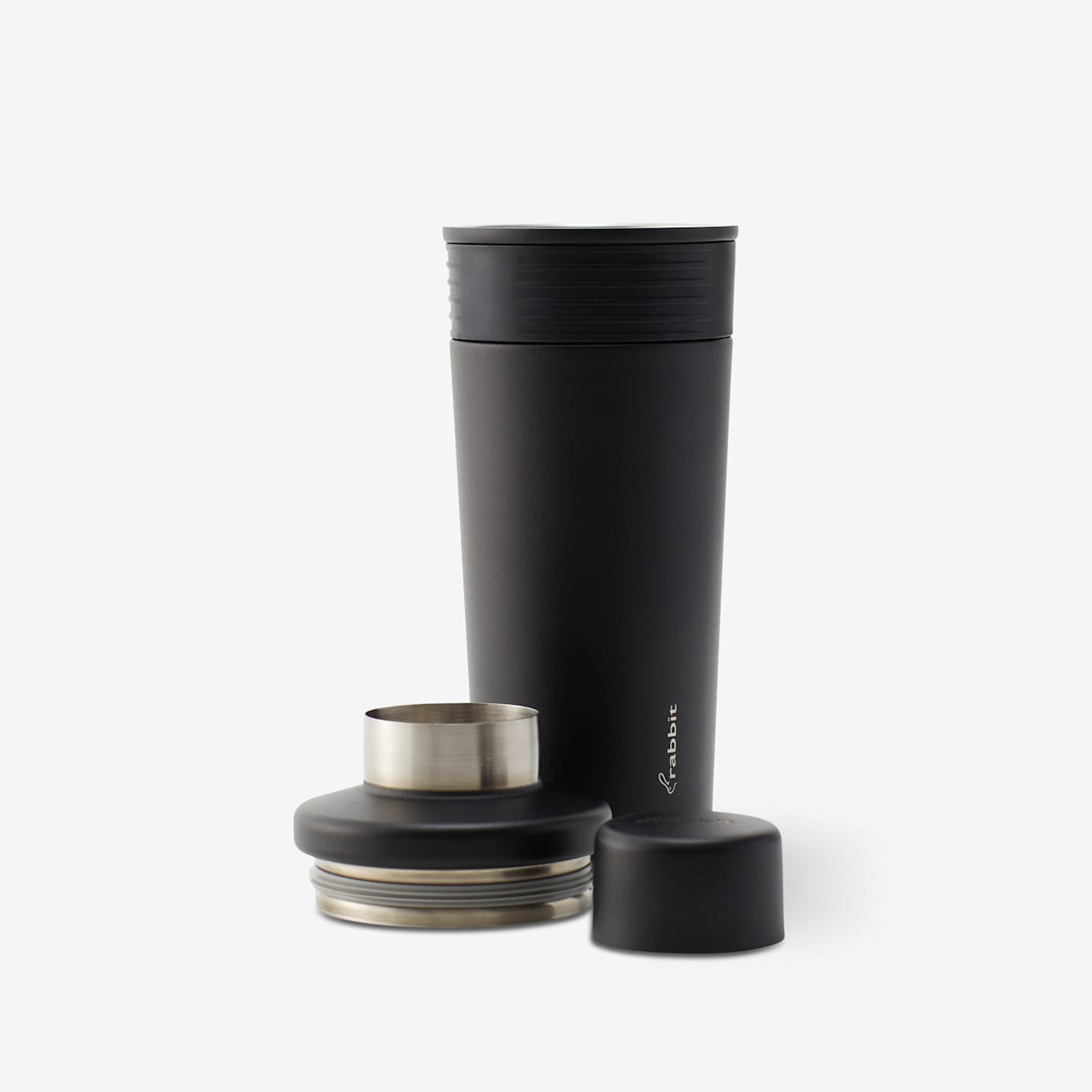 Rabbit Stainless Steel Cocktail Shaker – Matte Black | Bespoke Post