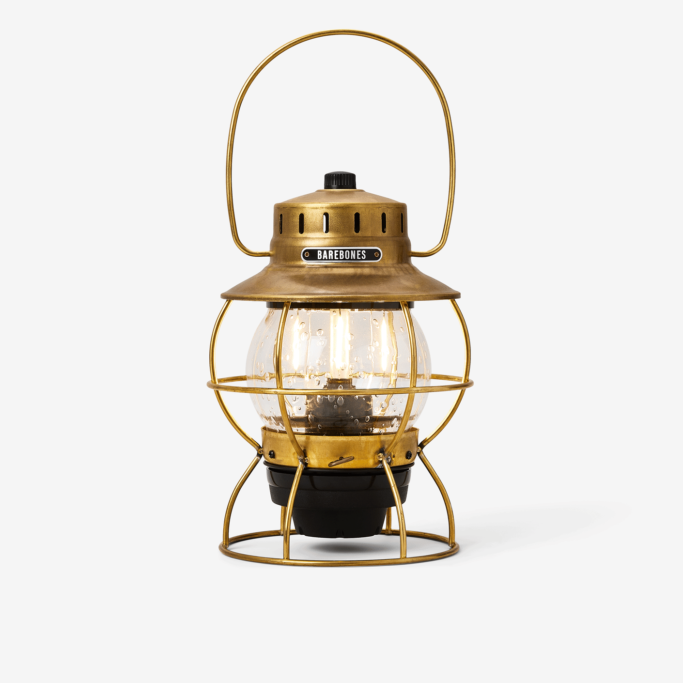 Barebones Exclusive Brass Railroad Lantern | Camping Lantern | Bespoke Post