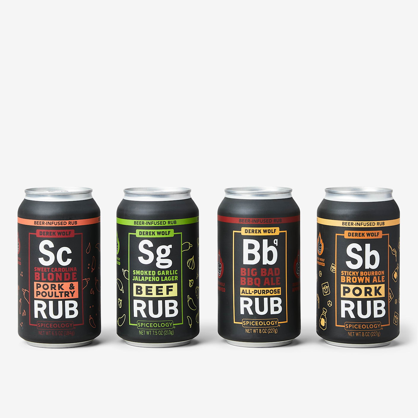 Spiceology Derek Wolf 4-Pack Beer Rub Set | Bespoke Post