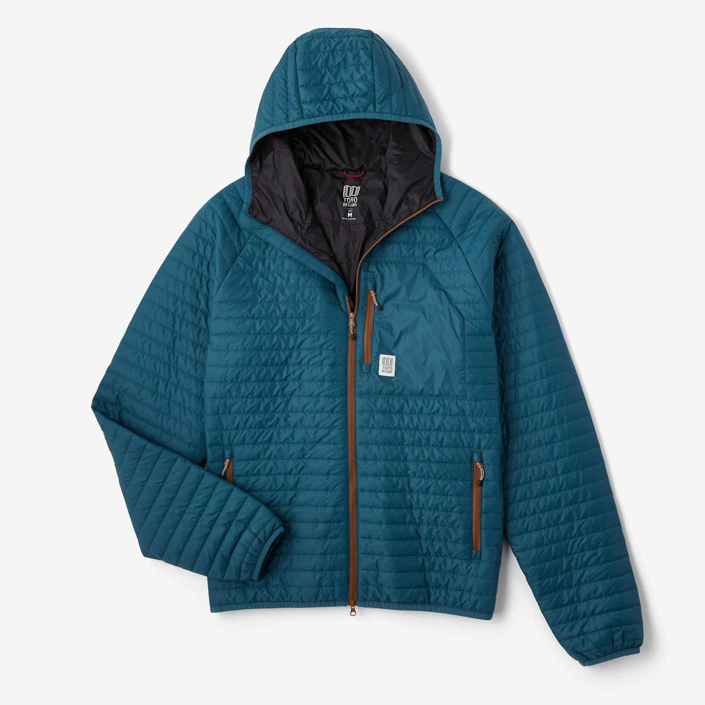 Topo Designs Global Puffer Hoodie | Bespoke Post