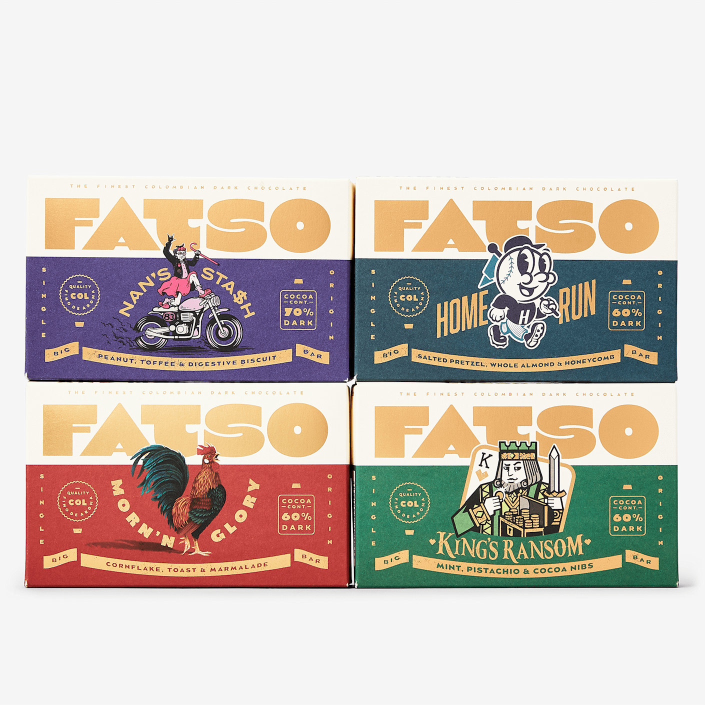 Fatso Chocolate Dark Chocolate Bar Variety Pack | Bespoke Post