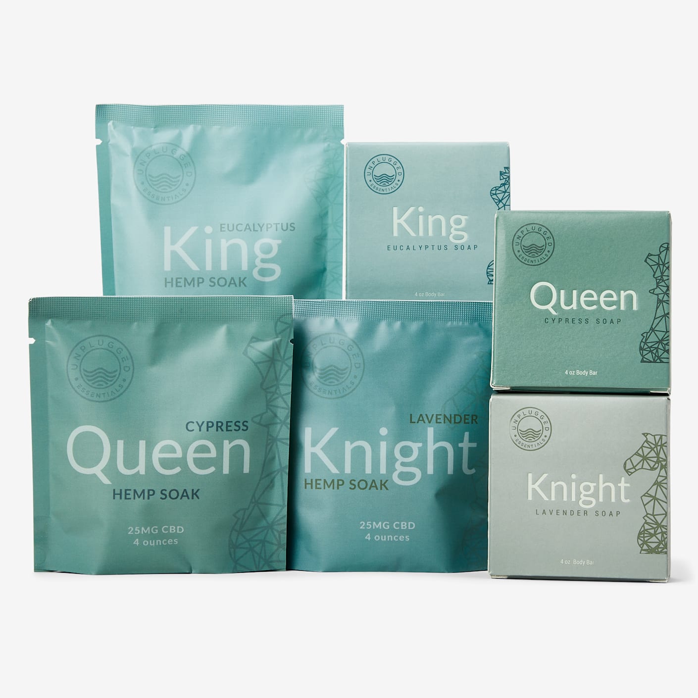 Unplugged Essentials CBD Bath Soaks & Body Bars Set | Bespoke Post