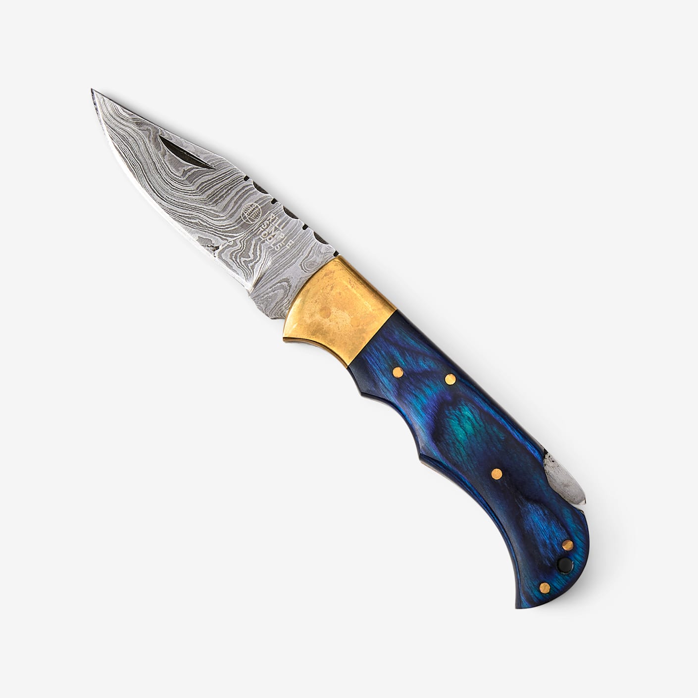 Rill Simple Tools Folding Damascus Knife | Bespoke Post