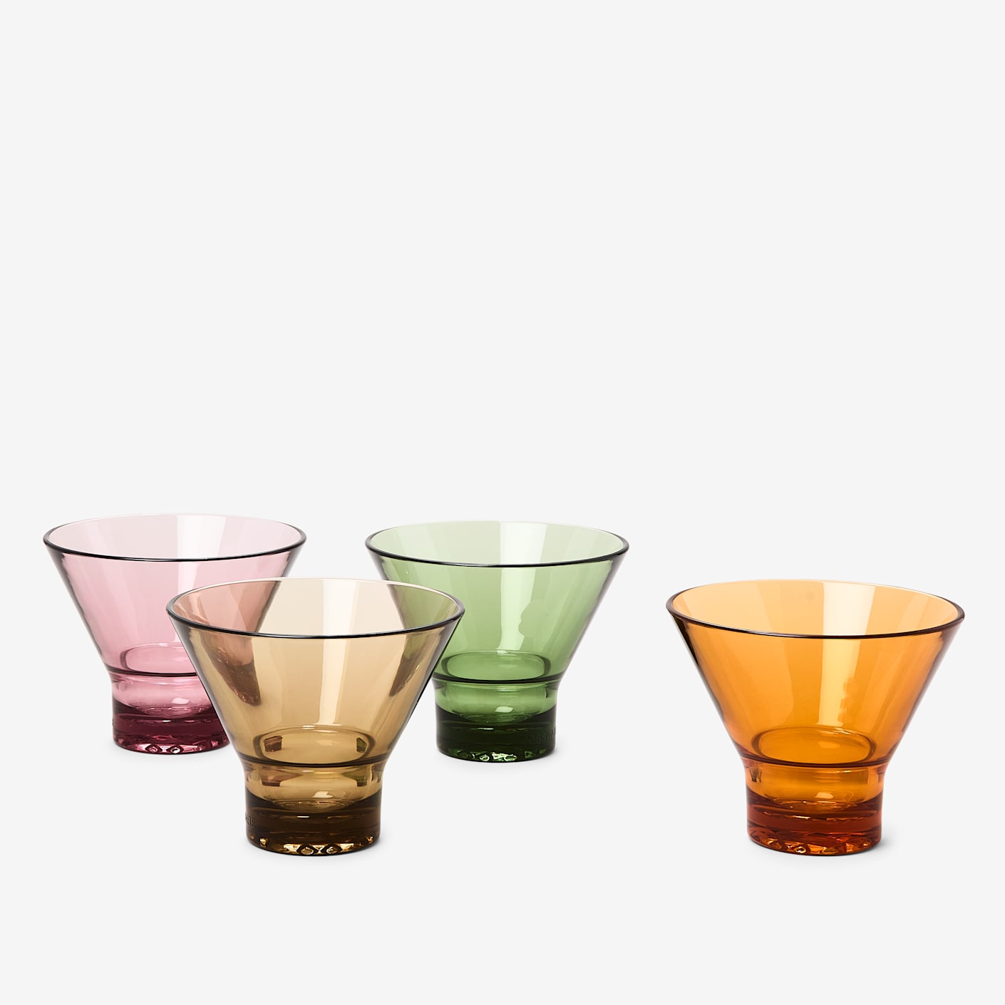Tossware Shatterproof 8oz Stemless Martini Glasses - Set of 4 | Bespoke ...