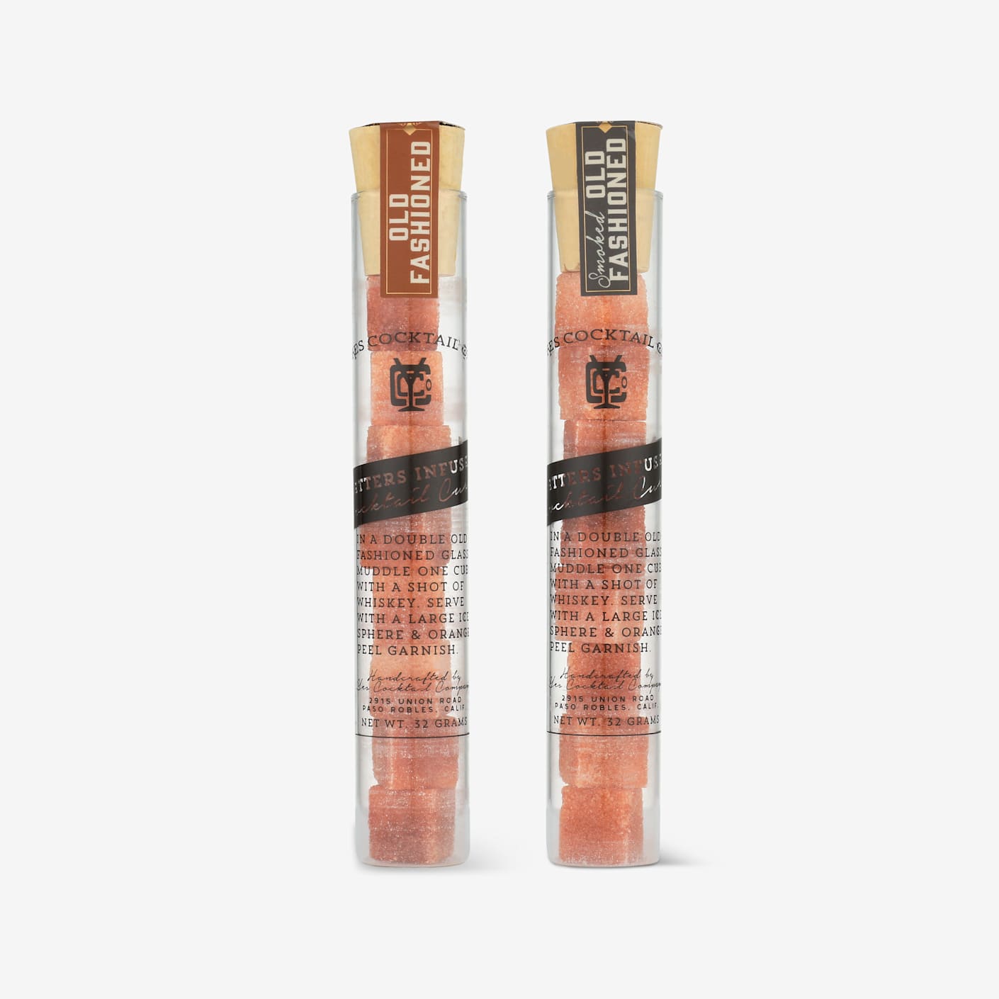 Yes Cocktail Co. Old Fashioned Bitters Infused Cocktail Cubes – Set of ...