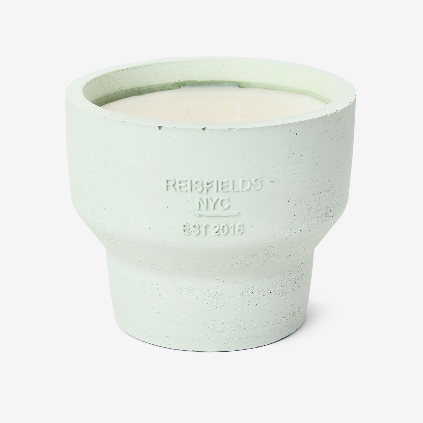 Reisfields Cement Candle – Mint - No. 1 | Bespoke Post