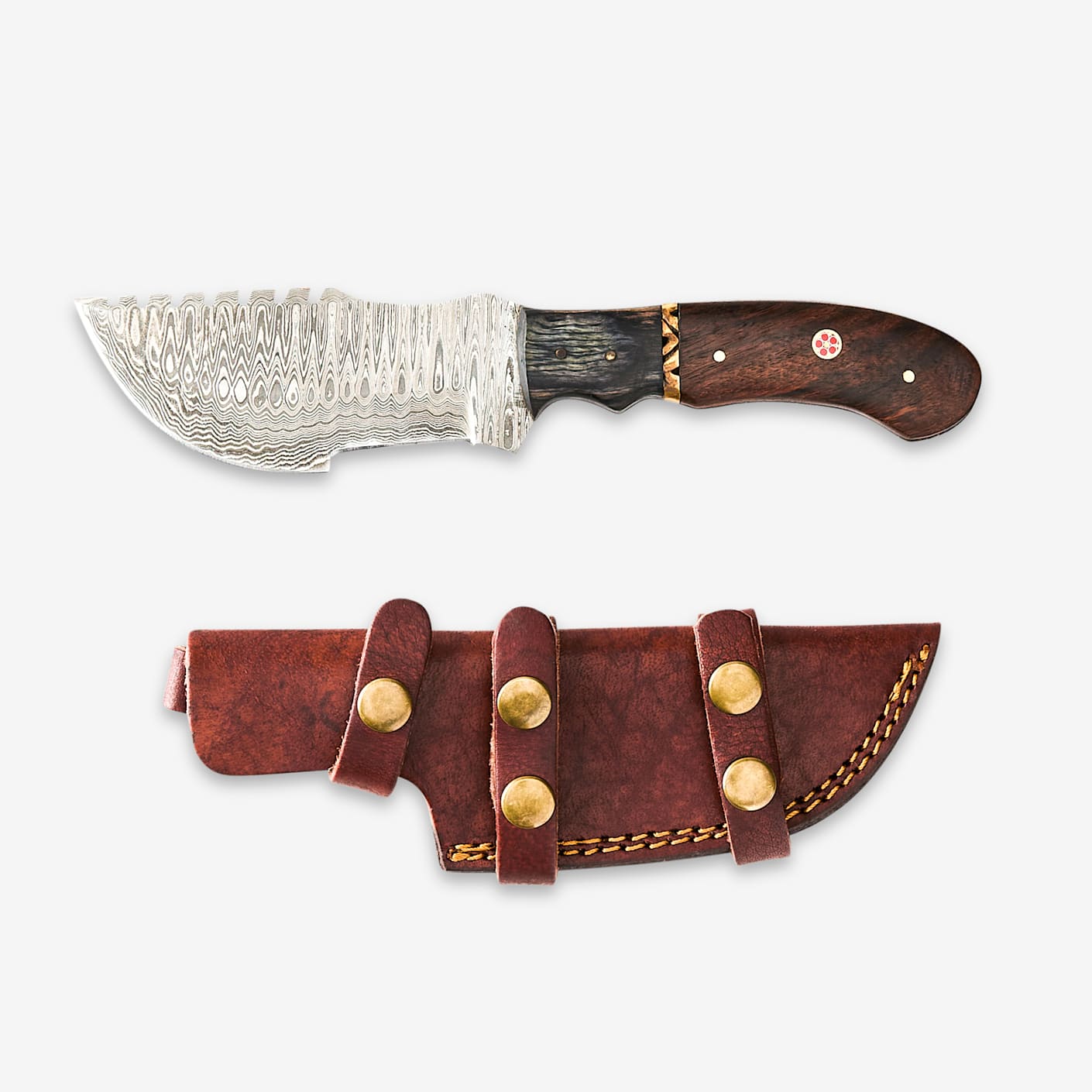 Titan Knives Warden Damascus Steel Tracker Knife | Bespoke Post
