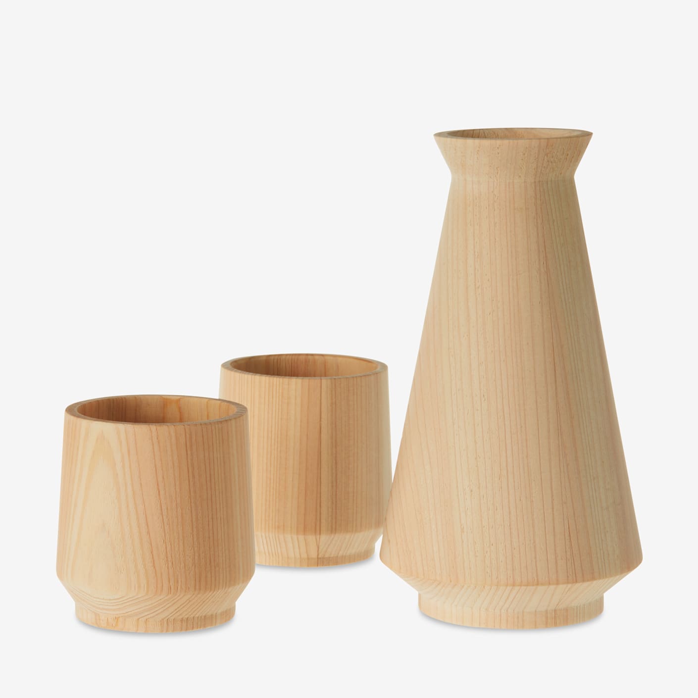 Viski Hinoki Cypress Sake Set | Japanese Sake Set | Bespoke Post
