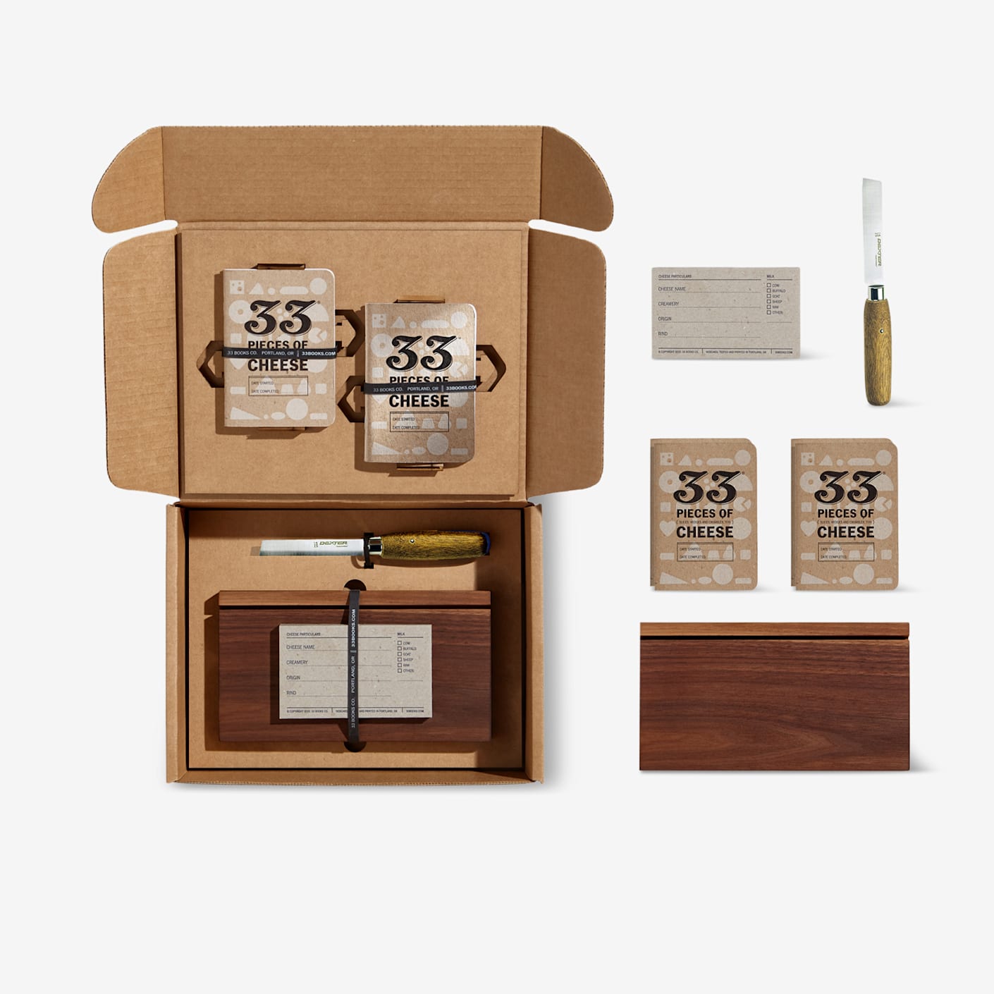 33 Books Co. Deluxe Cheese Tasting Set | Bespoke Post