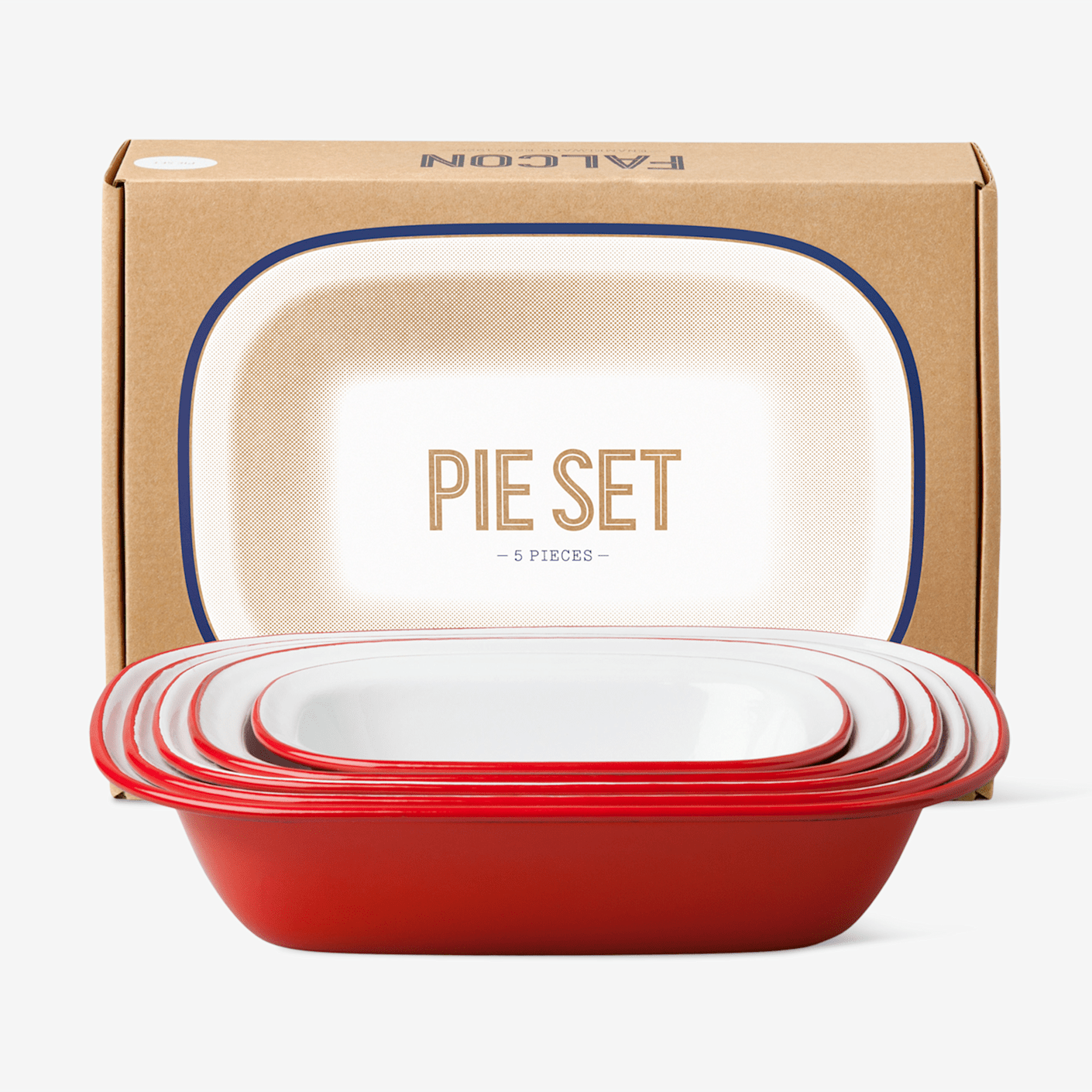 Falcon Enamelware 5-Piece Enamelware Pie Dish Set | Bespoke Post
