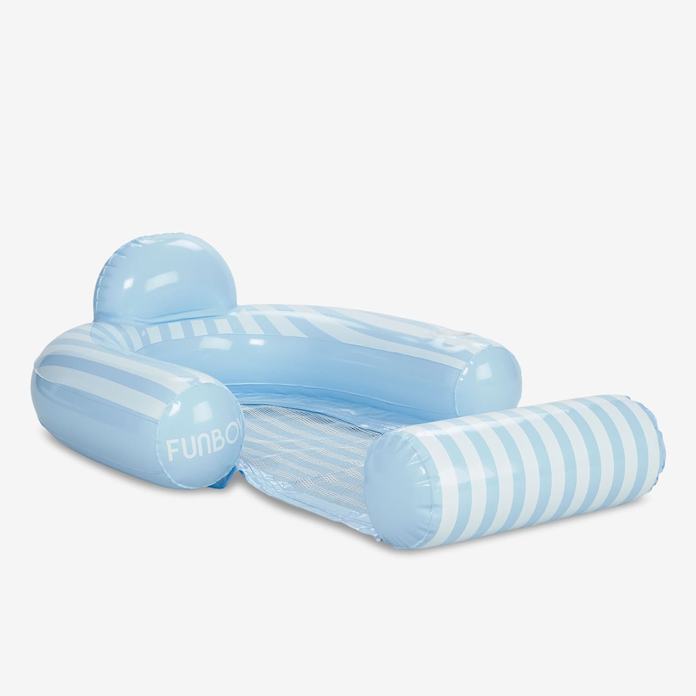 FUNBOY Striped Blue Mesh Pool Chair | Bespoke Post