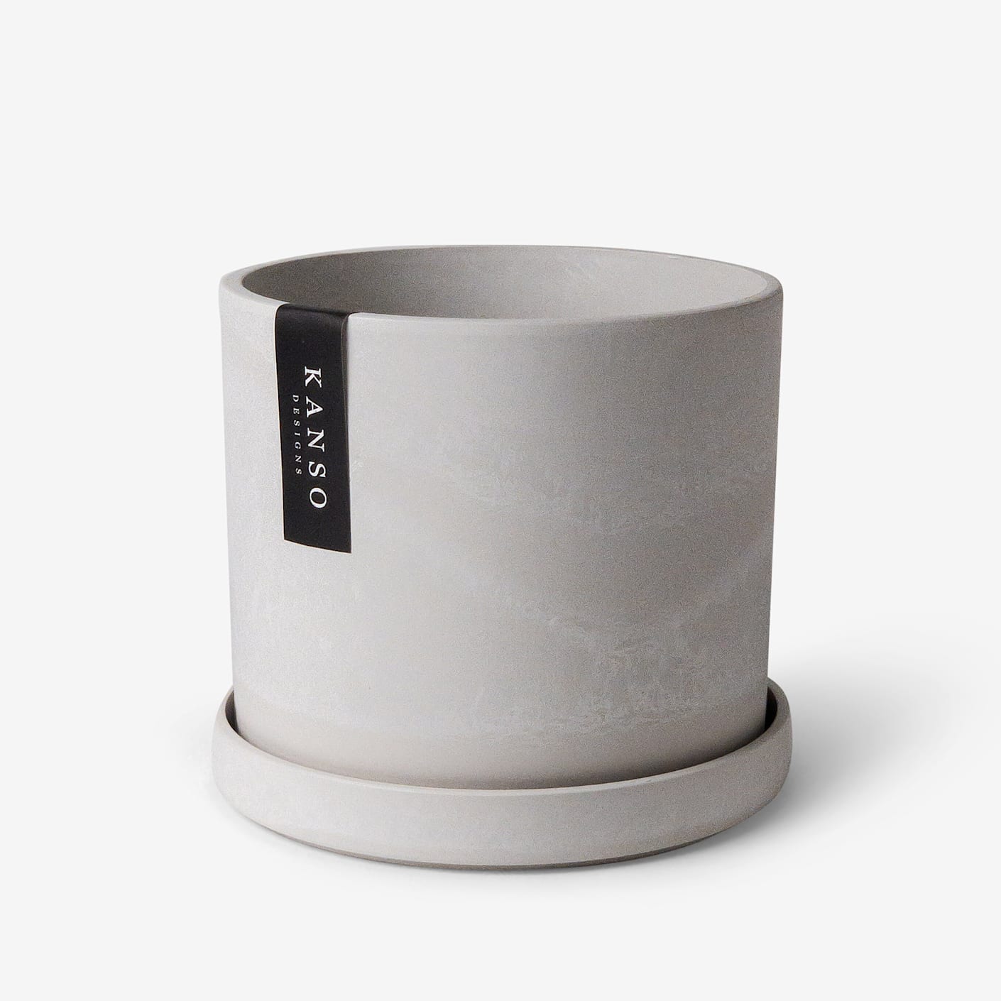 Kanso Designs Upcycled Stonewash Planter with Saucer | Bespoke Post