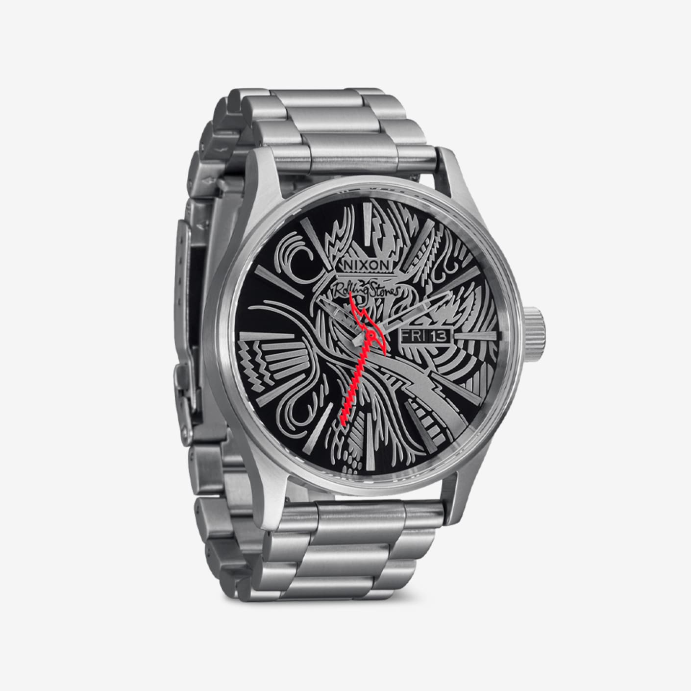 Nixon Rolling Stones Sentry Stainless Steel Watch | Bespoke Post