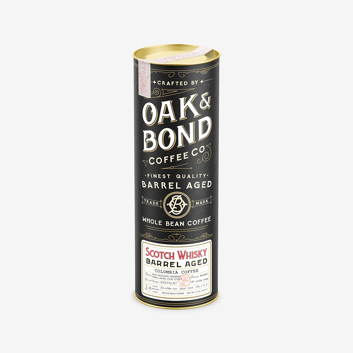Oak & Bond Coffee Co. Scotch Whisky Barrel Aged Coffee | Bespoke Post