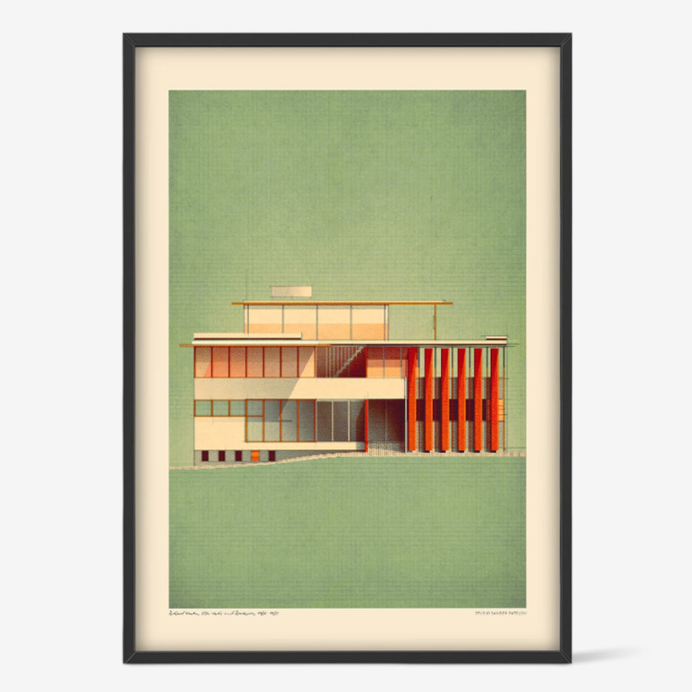 PSTR Studio Sander Patelski - Richard Neutra VDL Studio - Art Print ...
