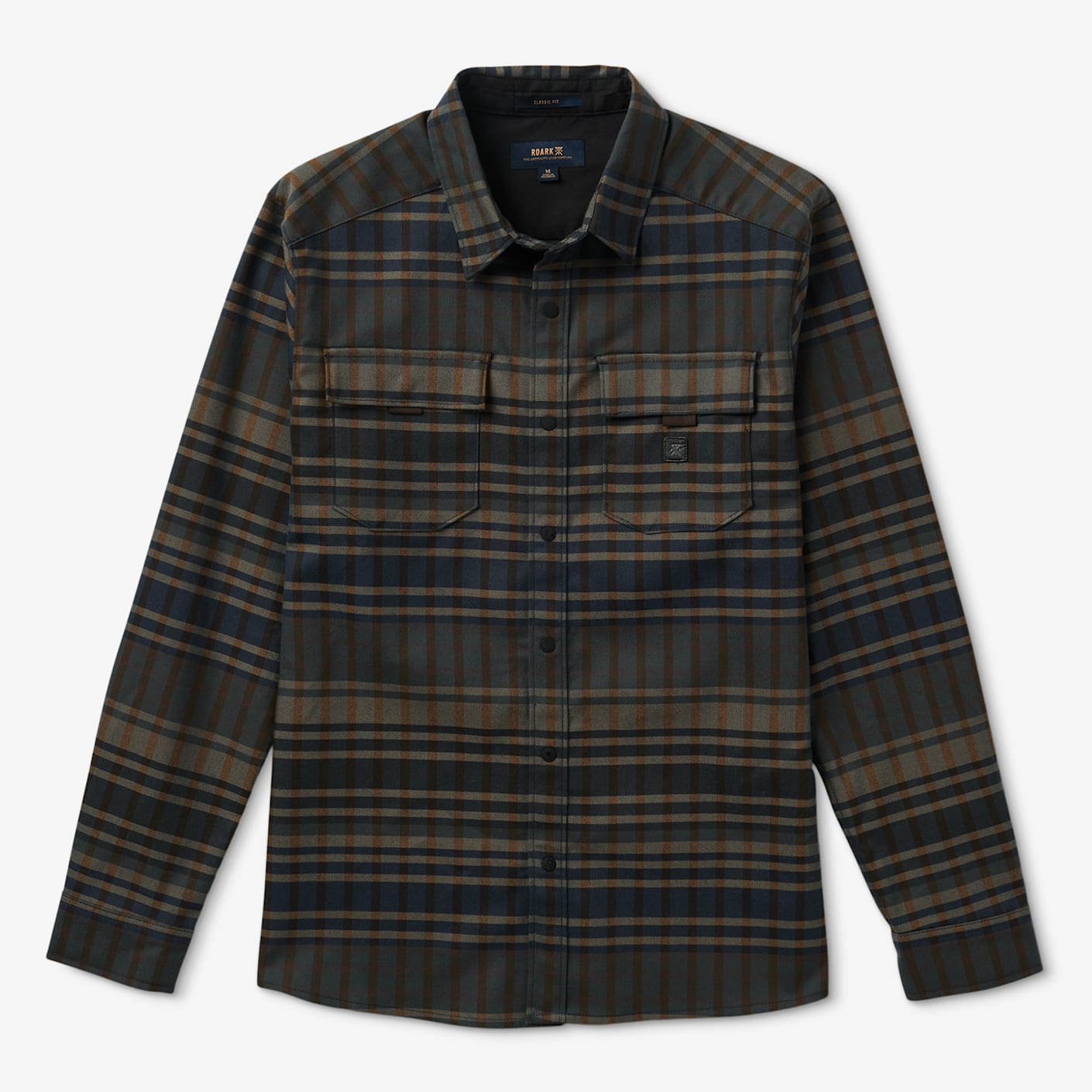 Roark Revival Diablo Long Sleeve Flannel | Stretch Flannel Shirt ...