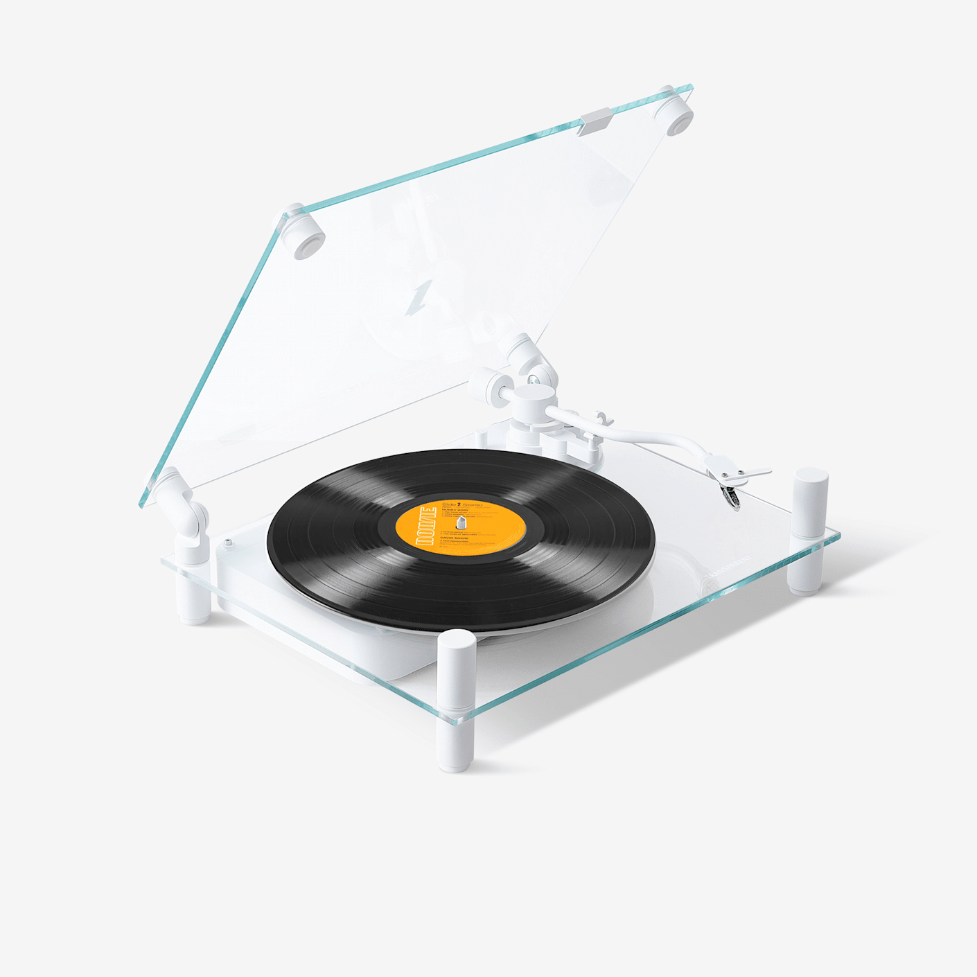 Transpa.rent Glass Bluetooth Turntable | Bluetooth Record Player ...
