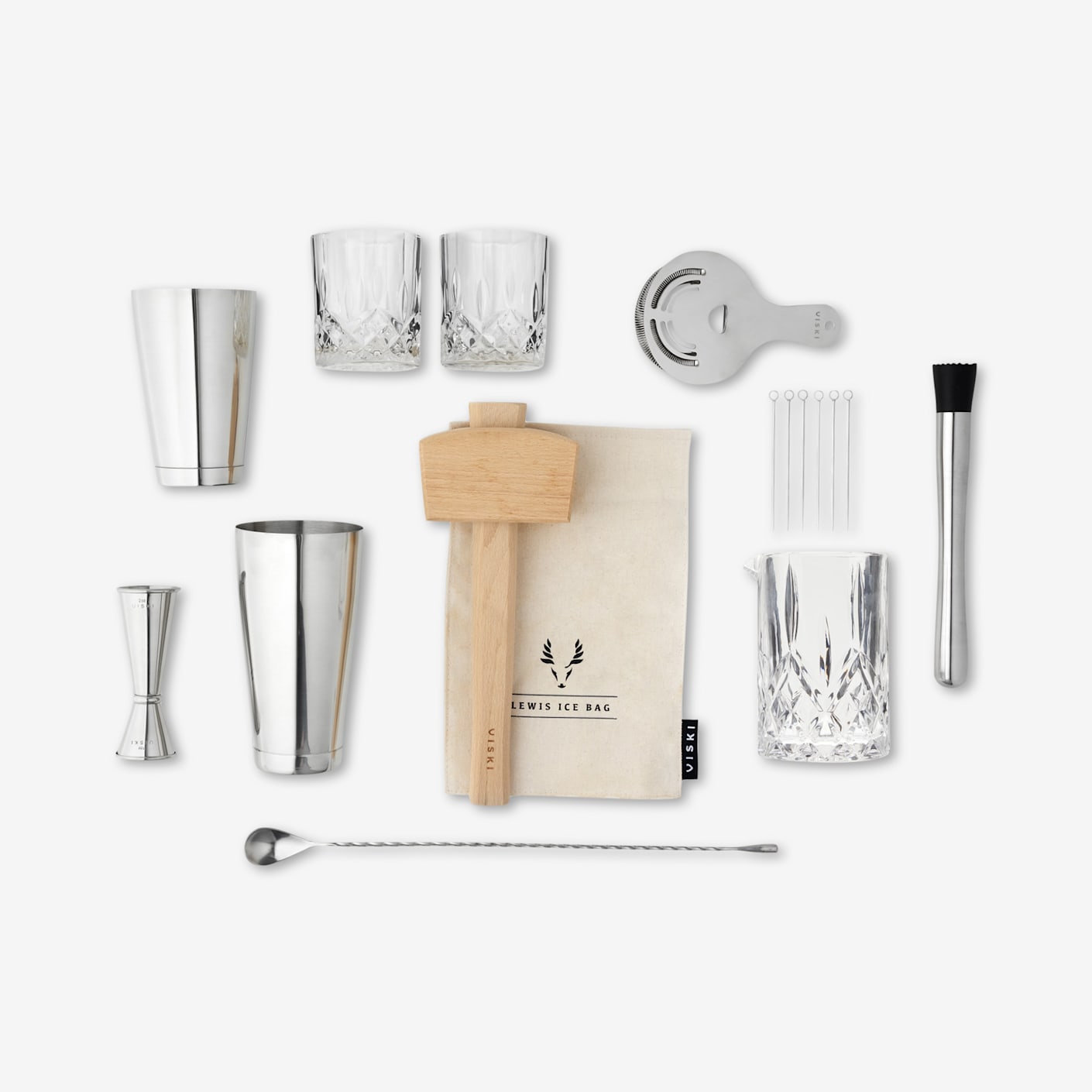 Viski Stainless Steel Ultimate Bar Essentials Set | Bespoke Post