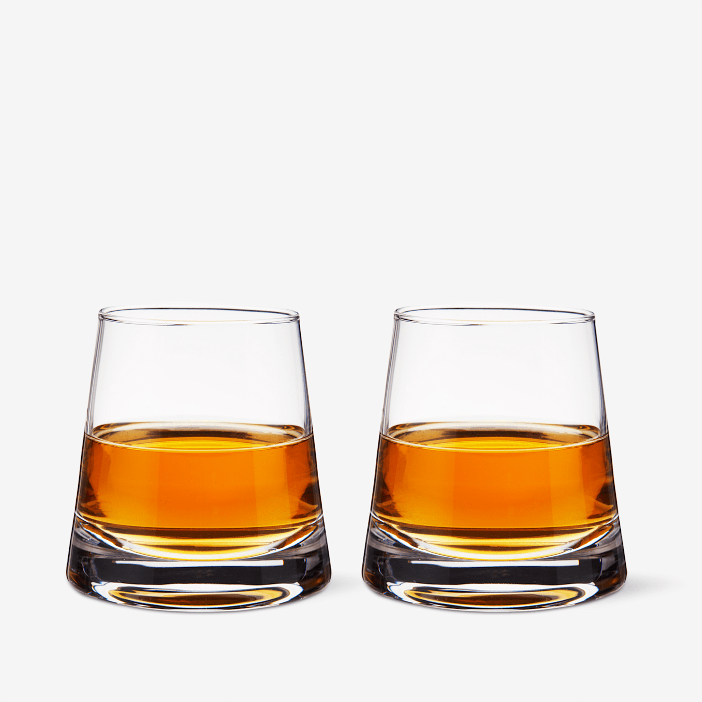 Viski Crystal Whiskey Lowball Glasses - Set of Two | Bespoke Post