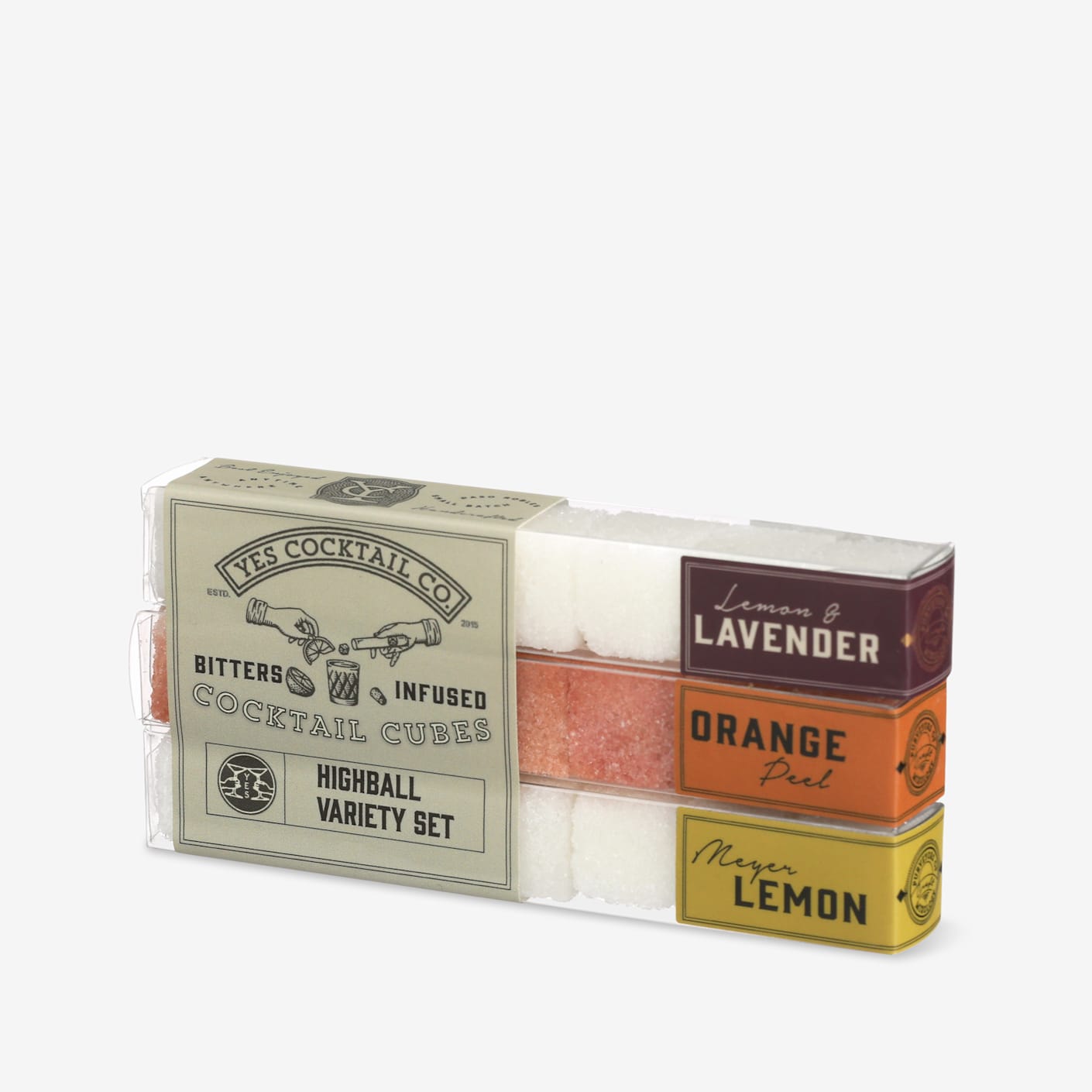 Yes Cocktail Co. Bitters Infused Cocktail Cubes Variety Set - Highball ...