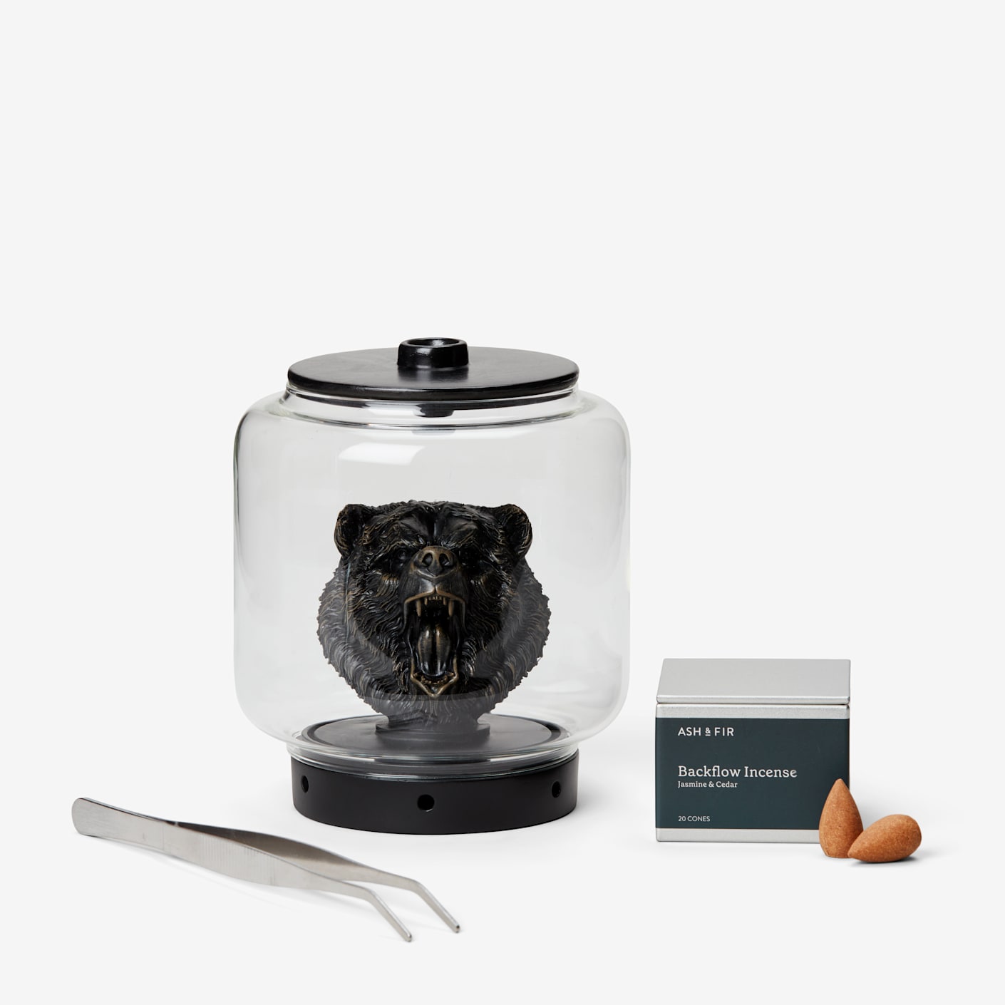 Backflow Incense Burner Bundle Ash & Fir | Bespoke Post