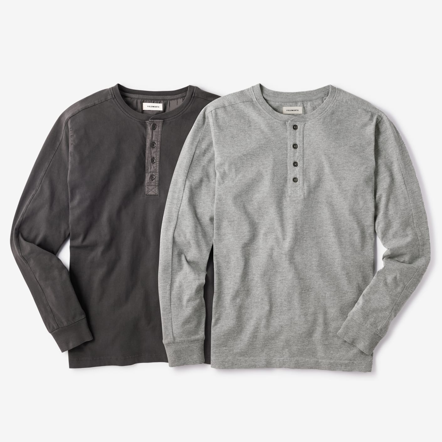 Fieldworth Loom Wash Jersey Henley - Set of 2 | Bespoke Post