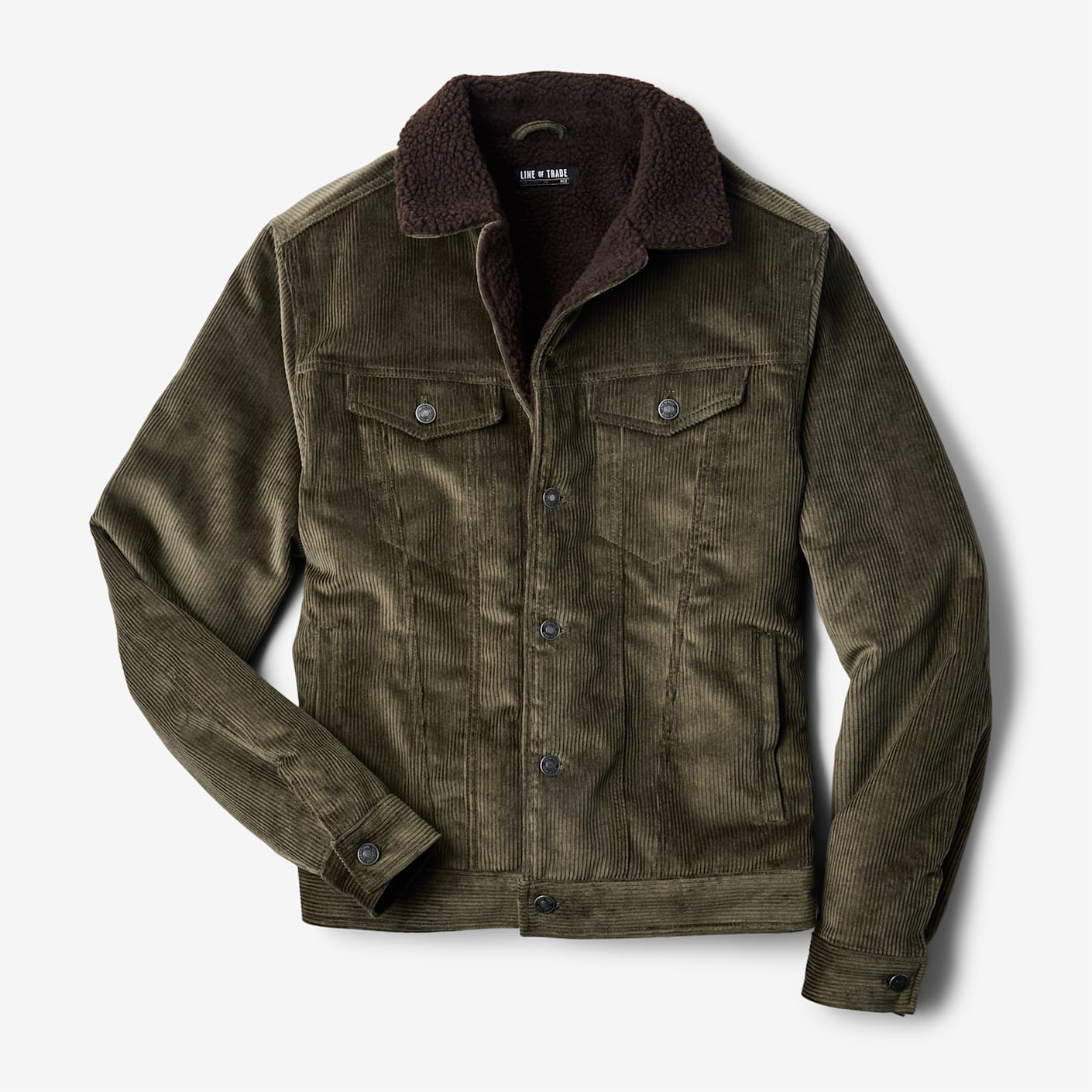 Line of Trade Montana Fleece-Lined Corduroy Trucker Jacket | Bespoke Post