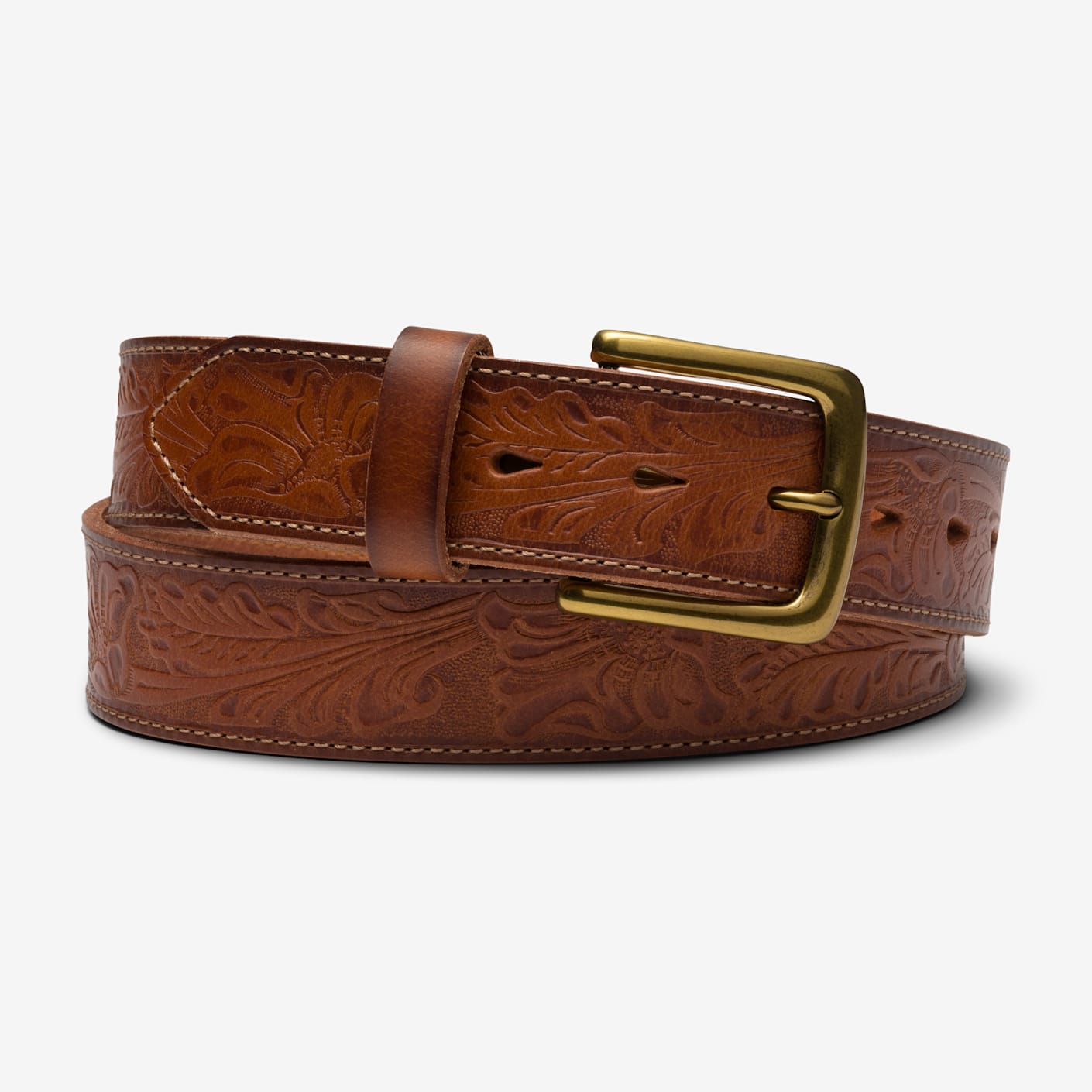 Tooled Leather 1.5" Belt Line of Trade | Bespoke Post