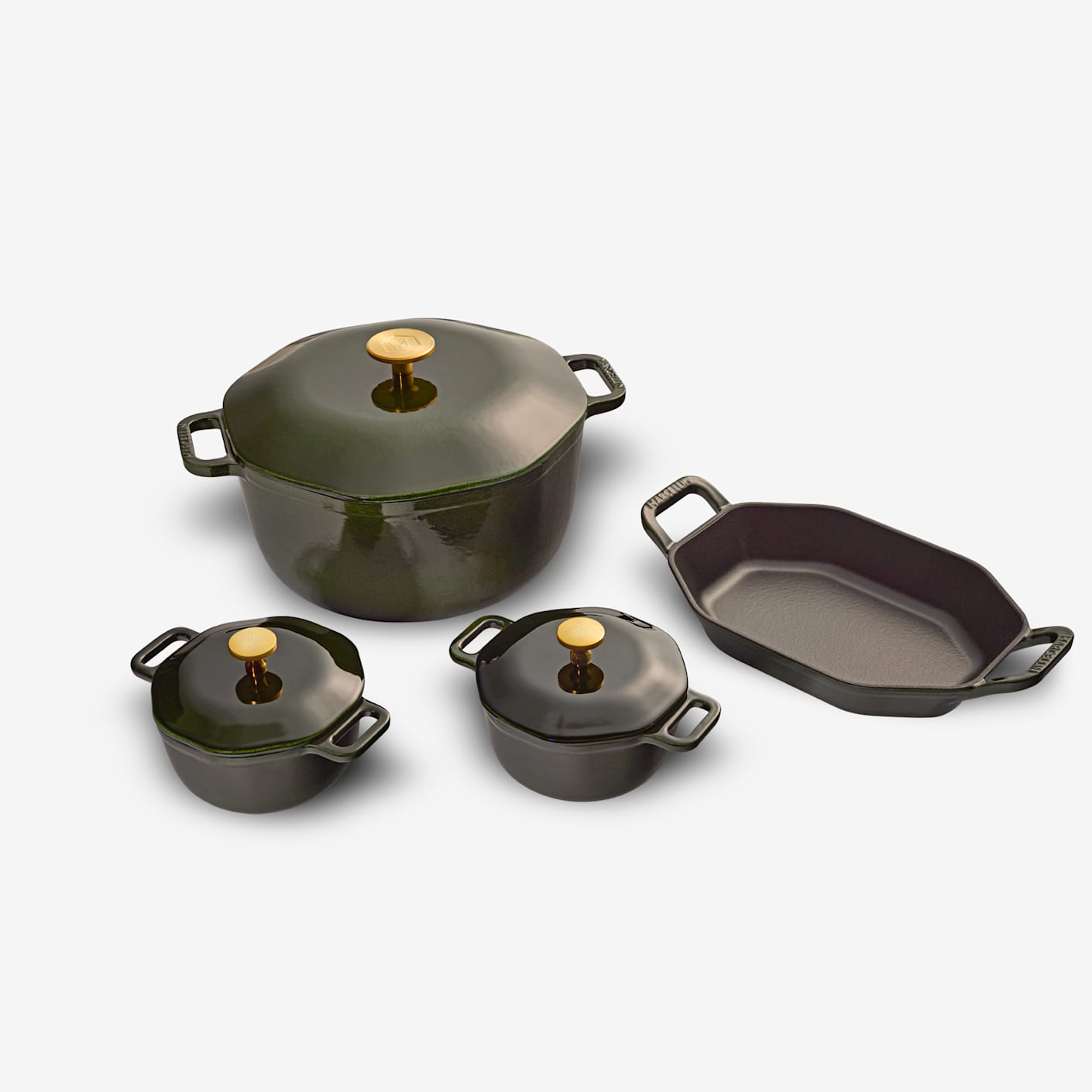 4-Piece Enameled Cast Iron Complete Set Marcellin | Bespoke Post