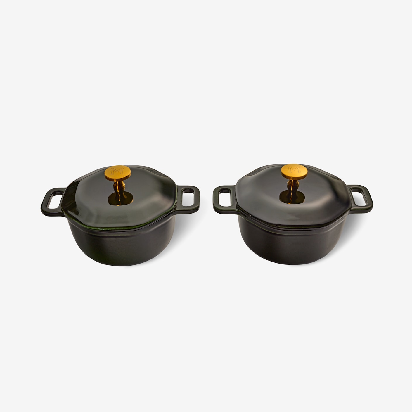 Marcellin Enameled 18 oz Cast Iron Dutch Ovens Sets | Mini Dutch Oven ...