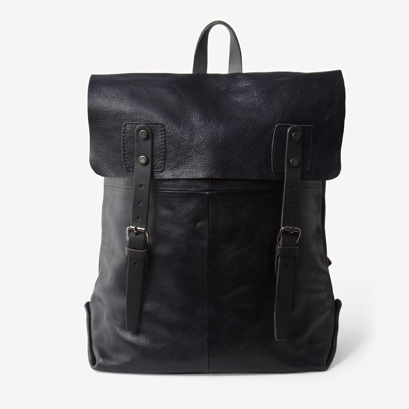 Elk Accessories Huide Leather Backpack – Navy & Black | Bespoke Post