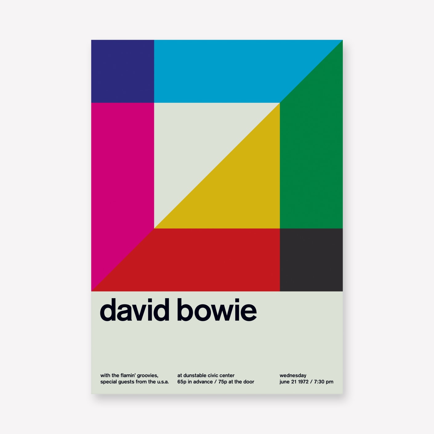 Swissted David Bowie at Dunstable Civic Center – 1972 | Bespoke Post