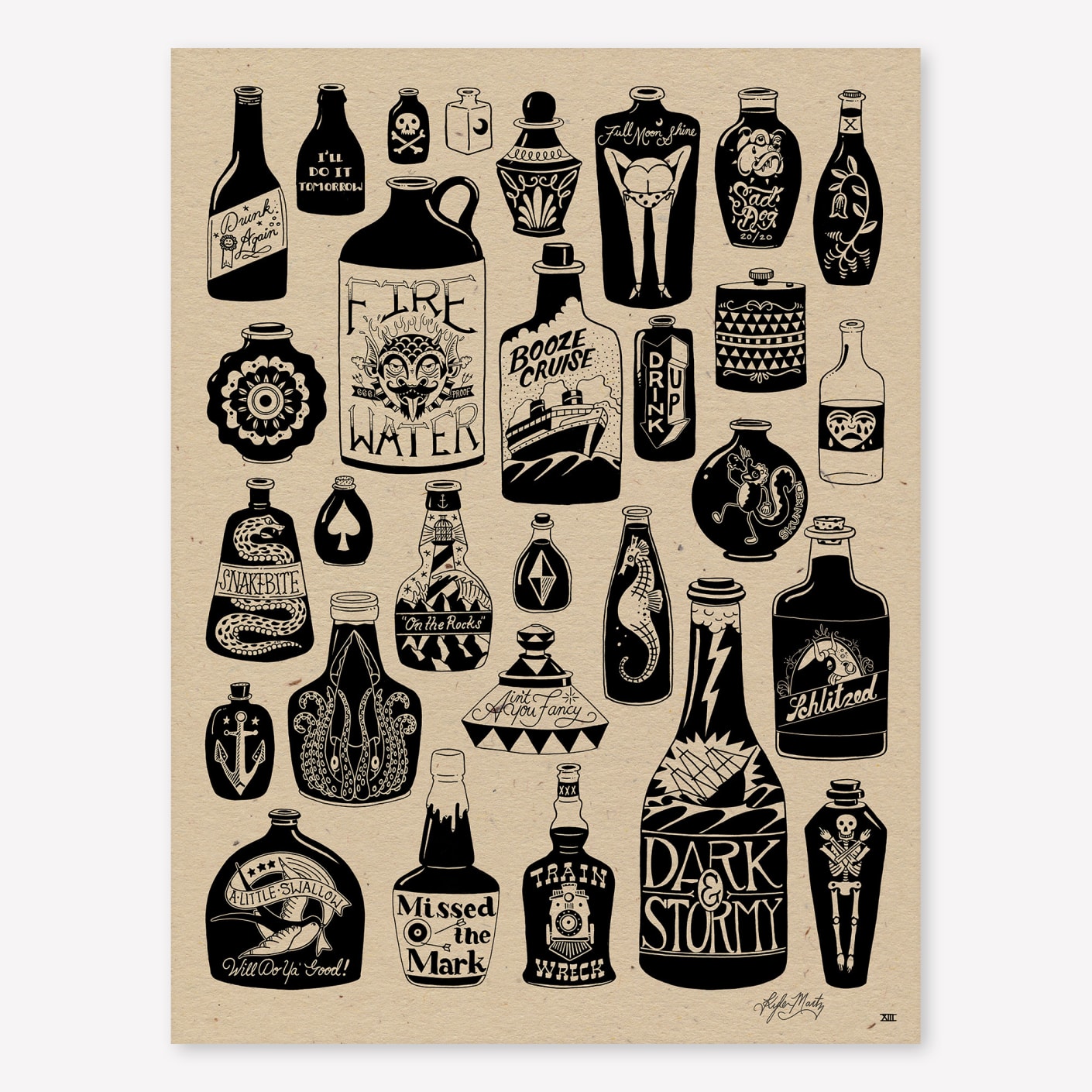 Kyler Martz | Prints & Art by Kyler Martz Drunk Again Giclée Print | Bespoke Post