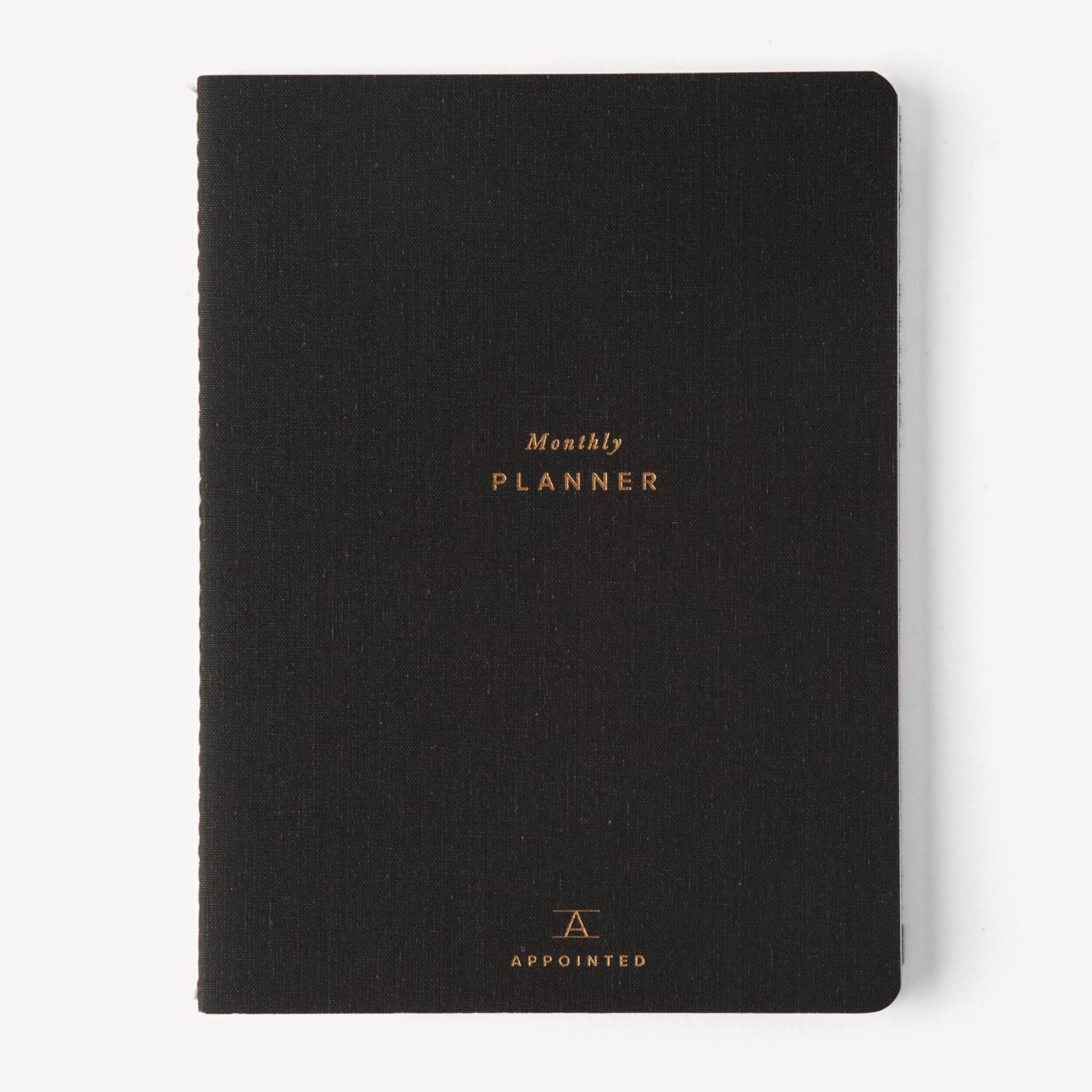 Appointed Blank Monthly Planner – Charcoal | Bespoke Post