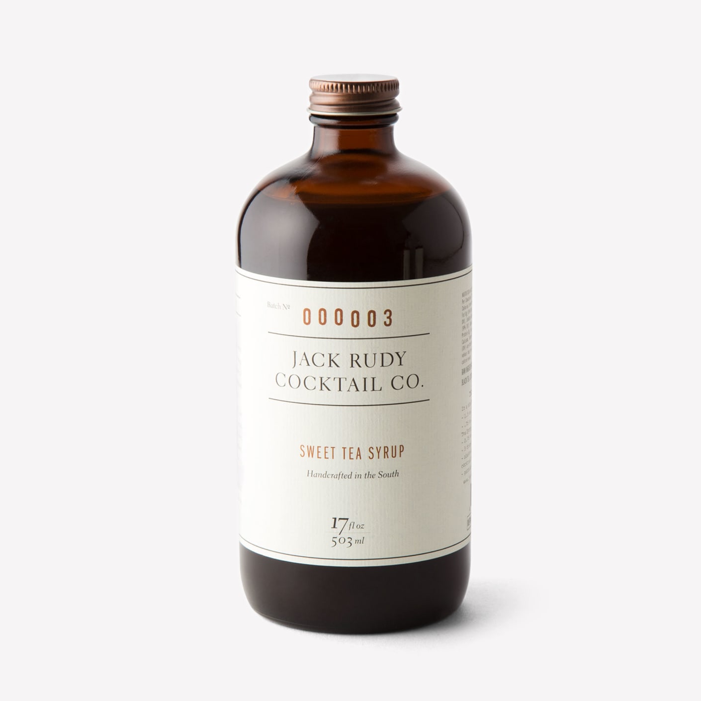 Jack Rudy Cocktail Co. Sweet Tea Syrup | Bespoke Post