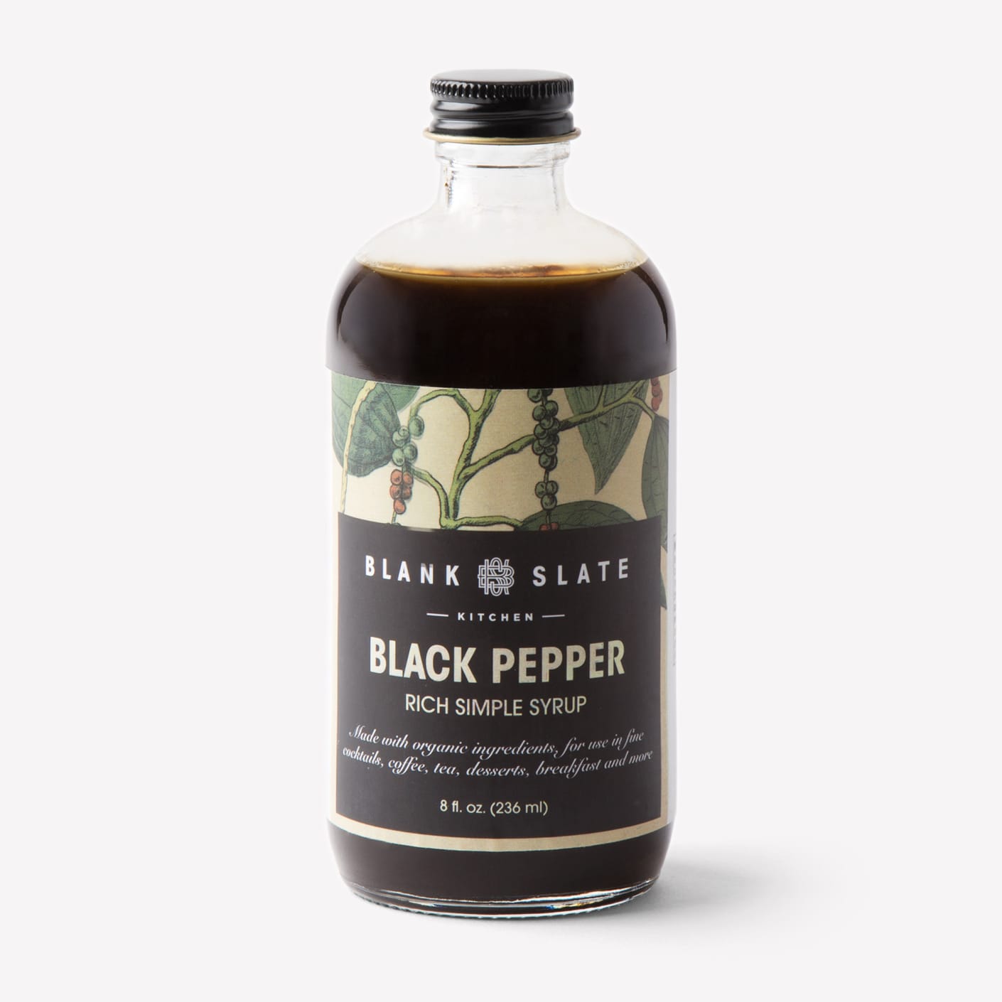 Blank Slate Kitchen Black Pepper Rich Simple Syrup | Bespoke Post