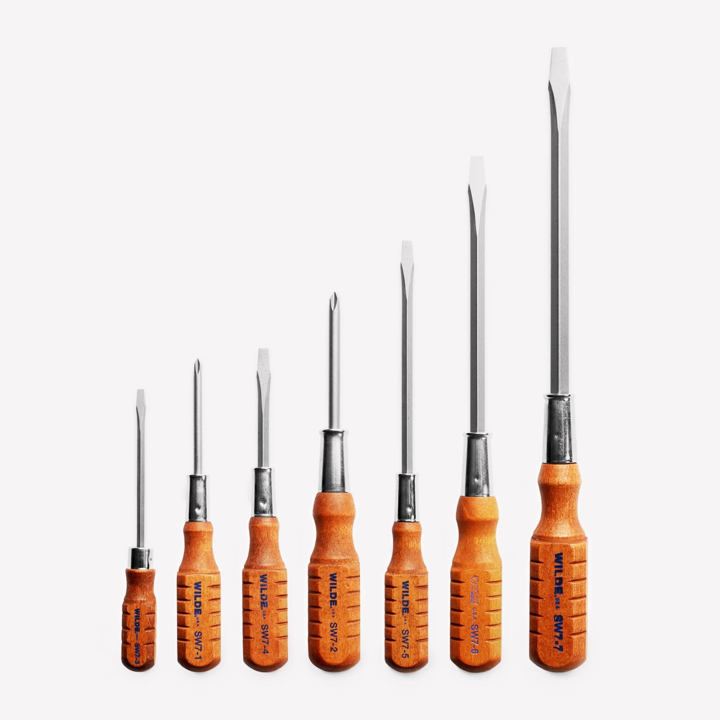 Wilde Tools 7-Piece Wood Handle Screwdriver Set | Bespoke Post